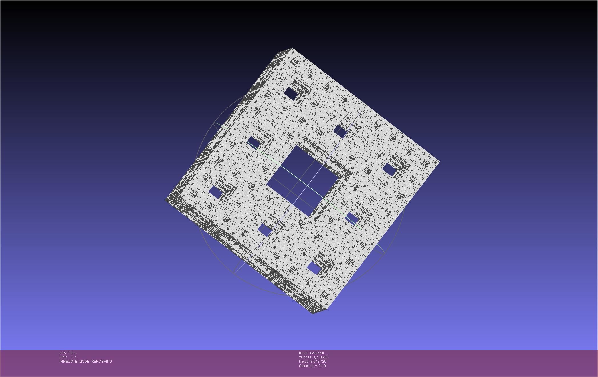 Menger Sponge Level 0 To 5 Printable STL 3D model 3D printable | CGTrader
