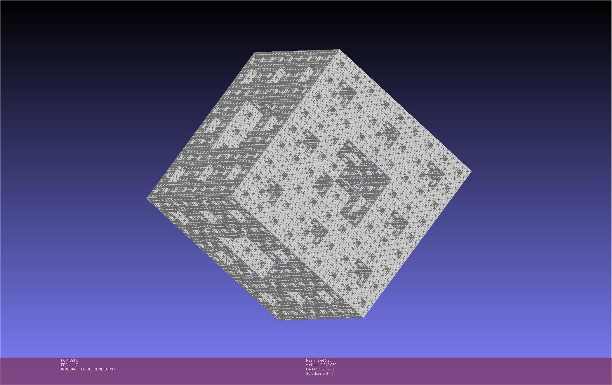 Menger Sponge Level 0 To 5 Printable STL 3D model 3D printable | CGTrader