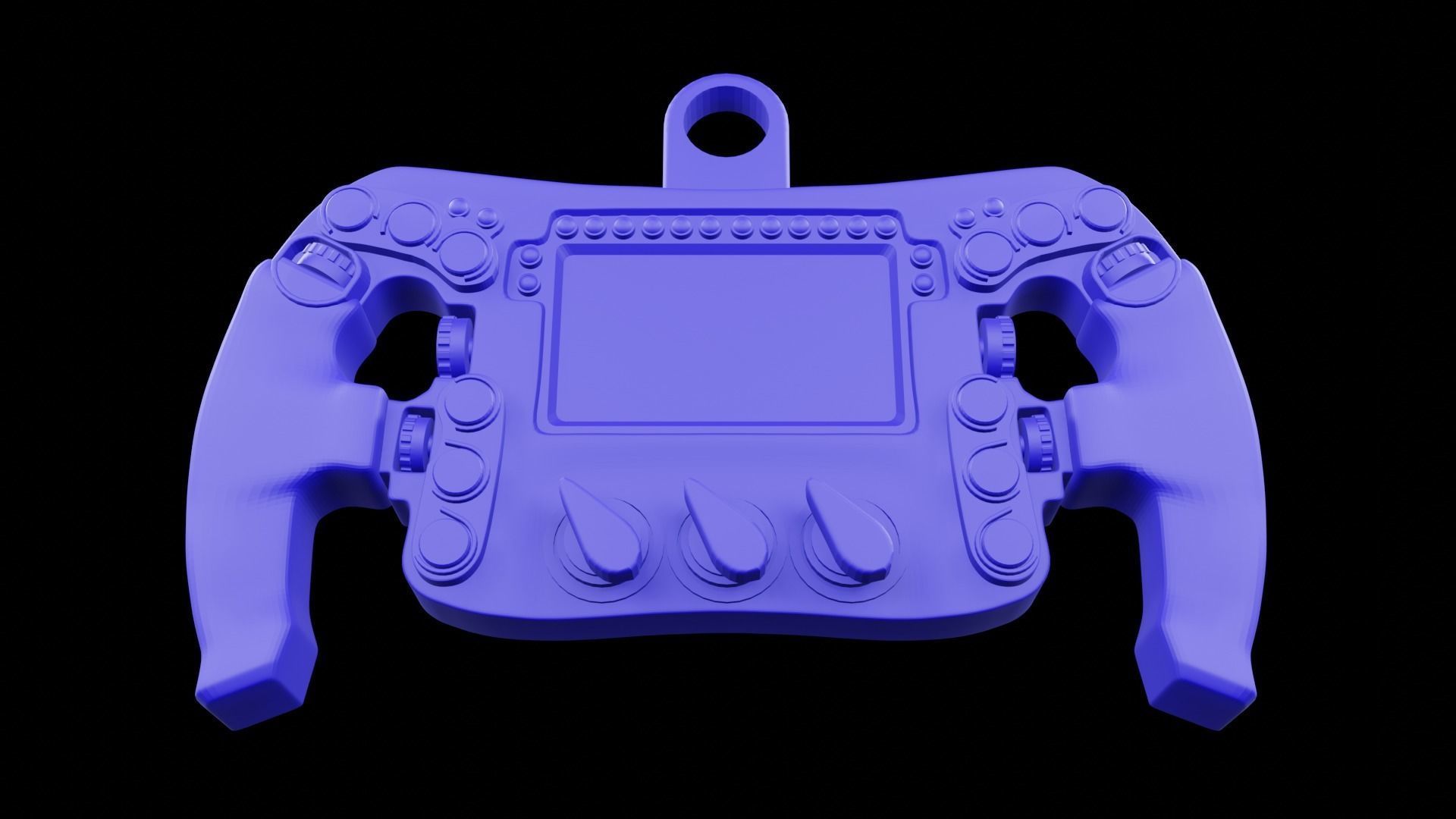 steering wheel Formula One Keychains Print 3d - blender 3d free 3D ...