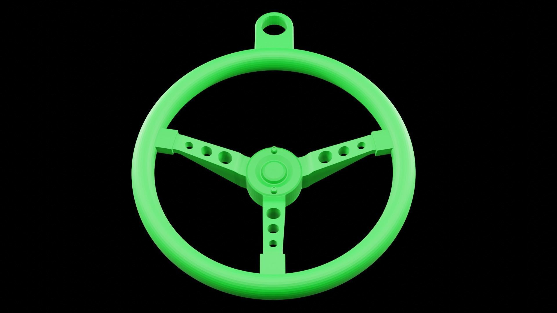 steering wheel Formula One Keychains Print 3d - blender 3d free 3D ...