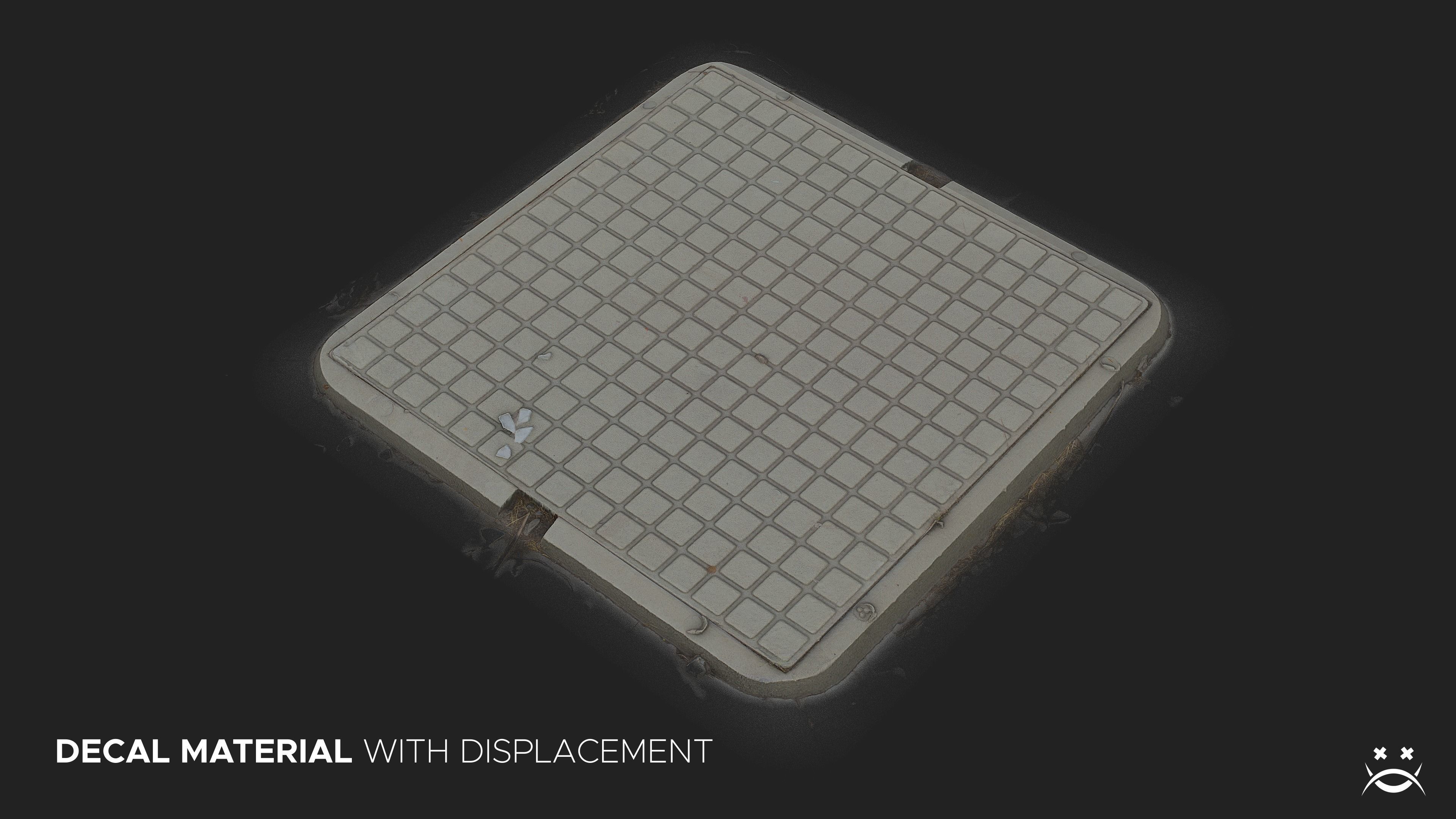 Sewer Hatch Decal free VR / AR / low-poly 3D model | CGTrader