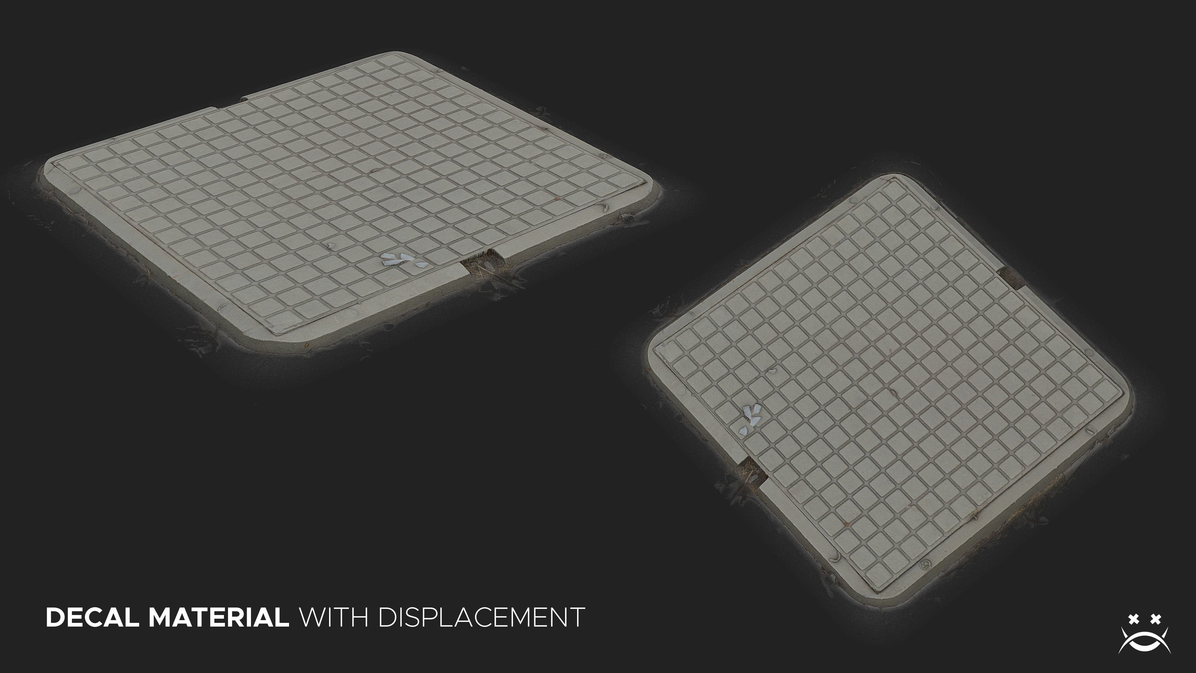 Sewer Hatch Decal free VR / AR / low-poly 3D model | CGTrader