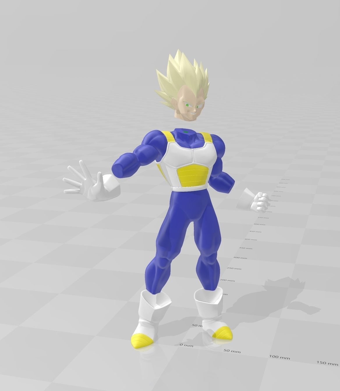 DRAGON BALL Super Saiyan Vegeta 3D model 3D printable | CGTrader