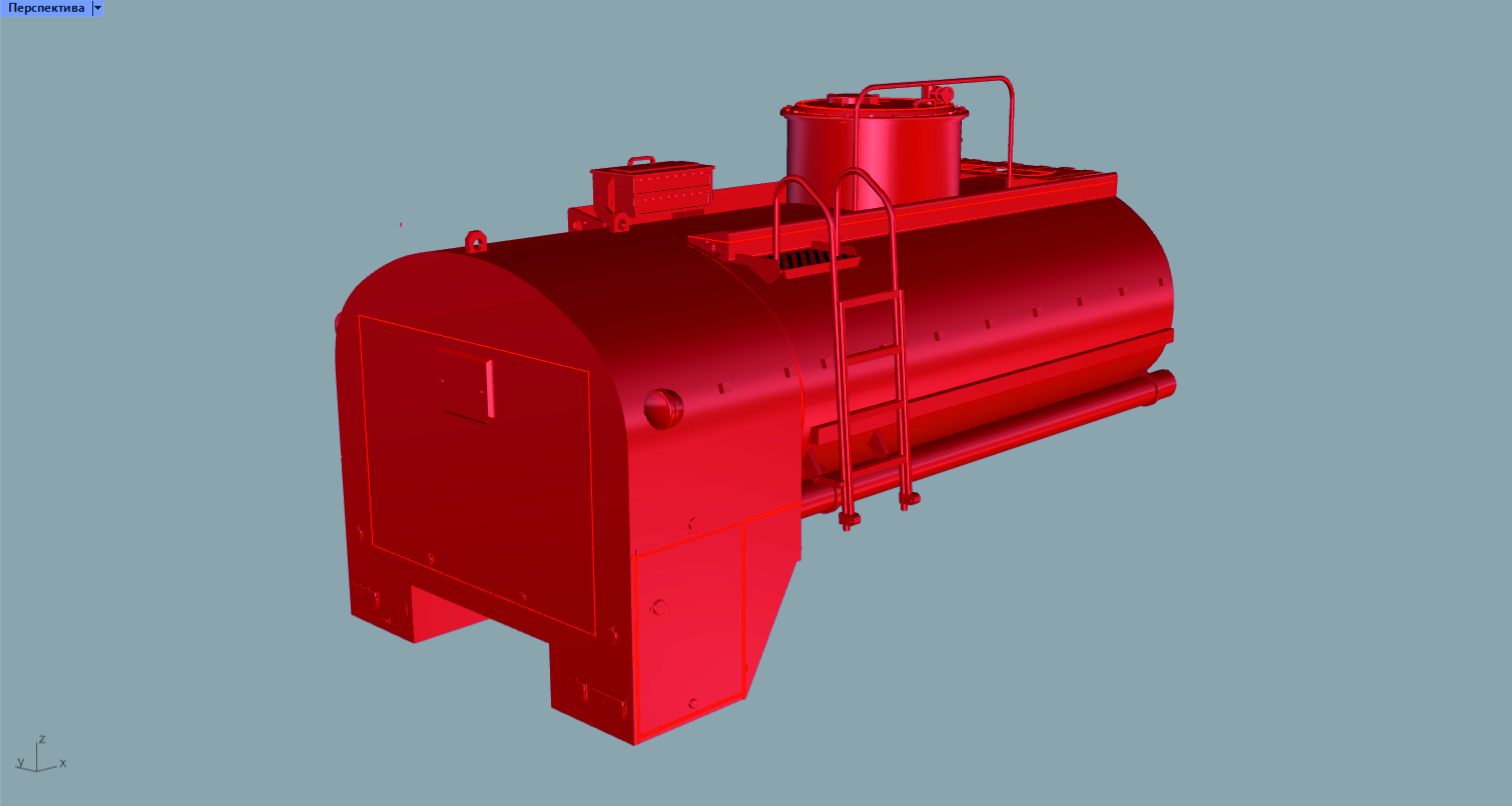 ATZ-7 tank truck for KAMAZ 5350 3D model 3D printable | CGTrader