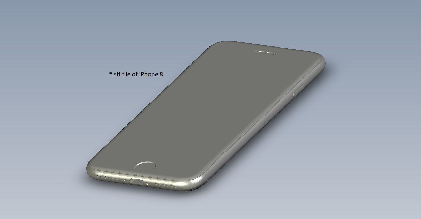 iPhone 8 - original dimensions 3D model | CGTrader