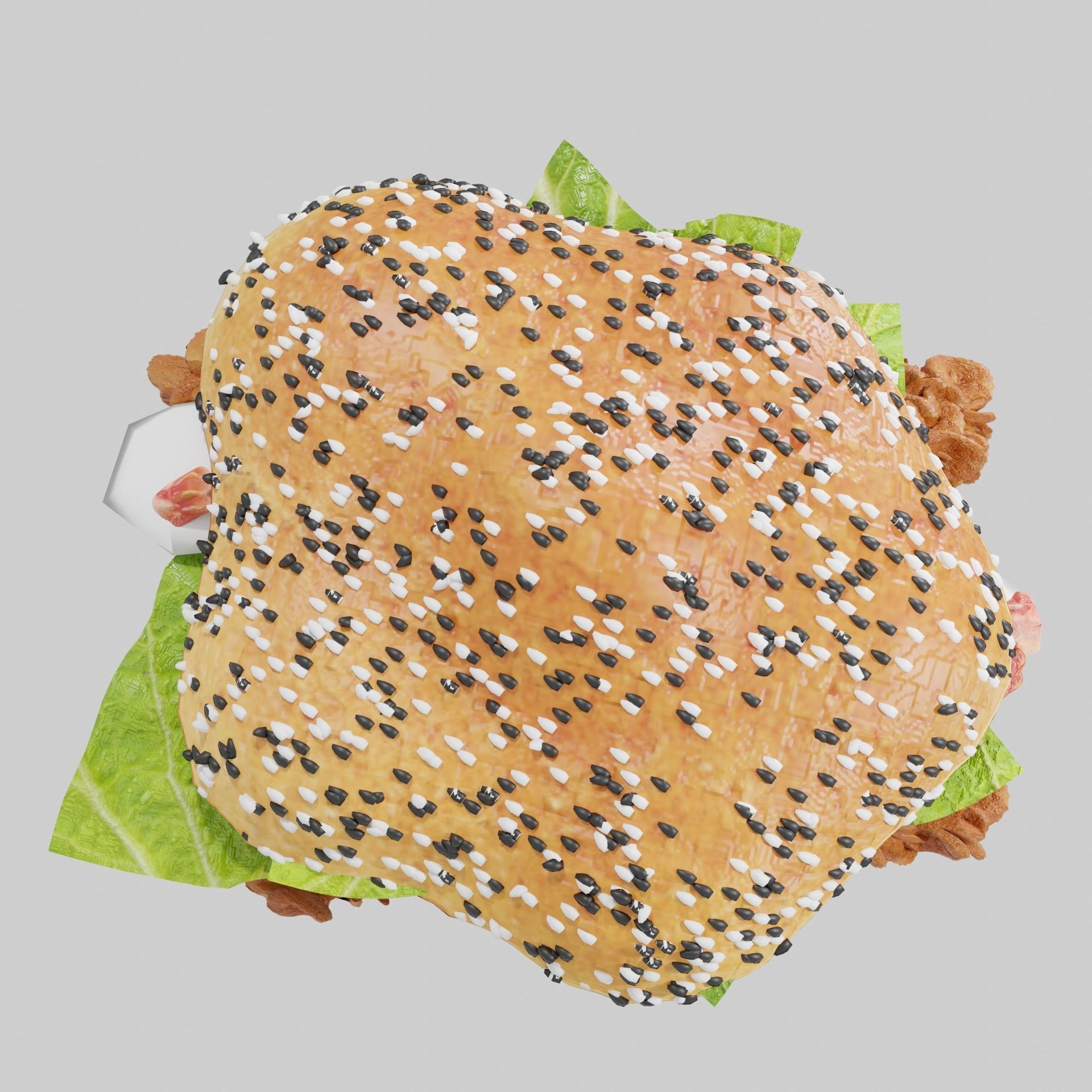 Burger from KFC 3D model | CGTrader