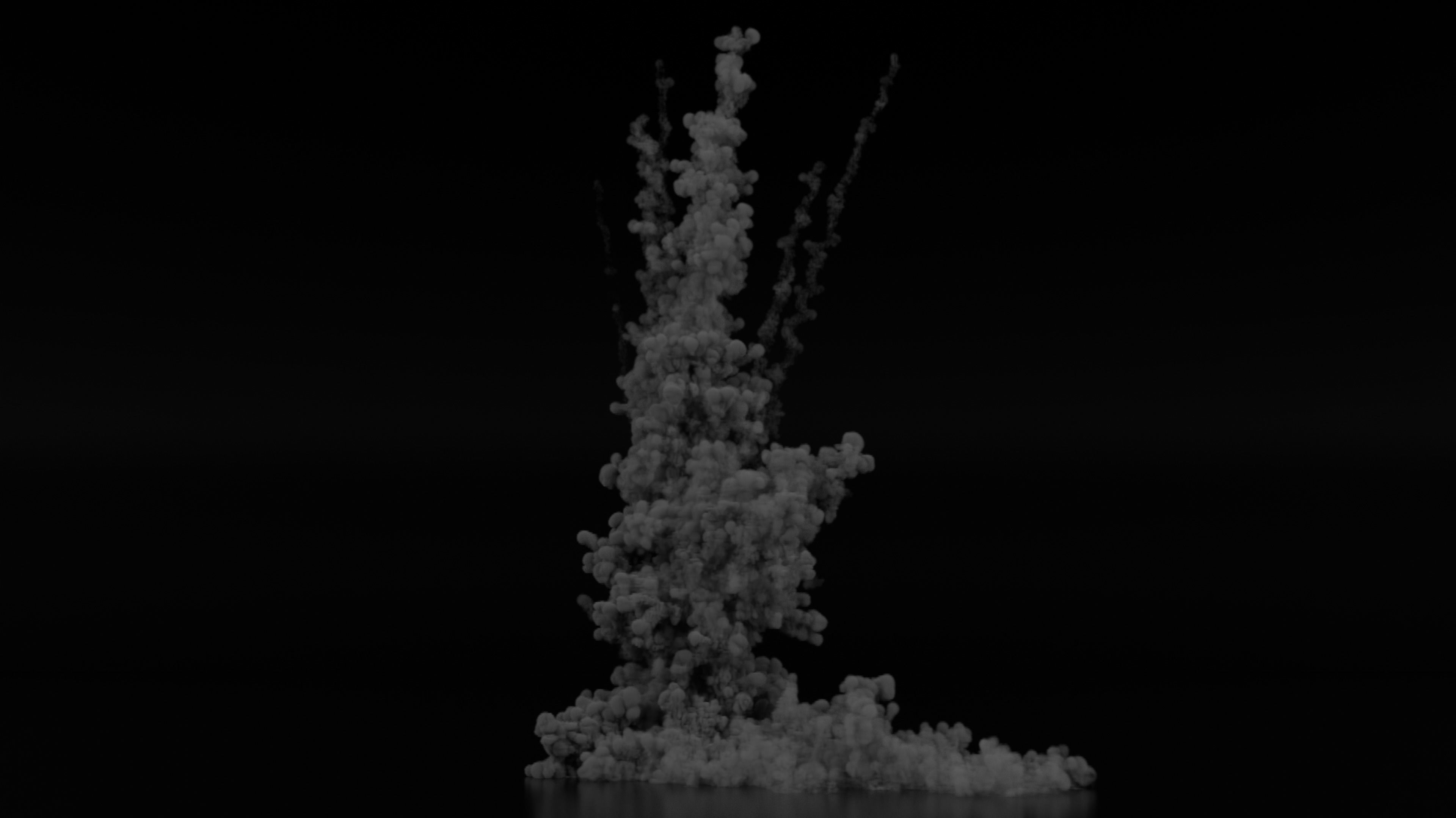 Airstrike Explosion 3D model animated rigged | CGTrader