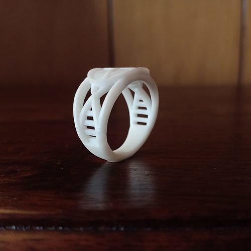 DNA ring 3D model 3D printable | CGTrader