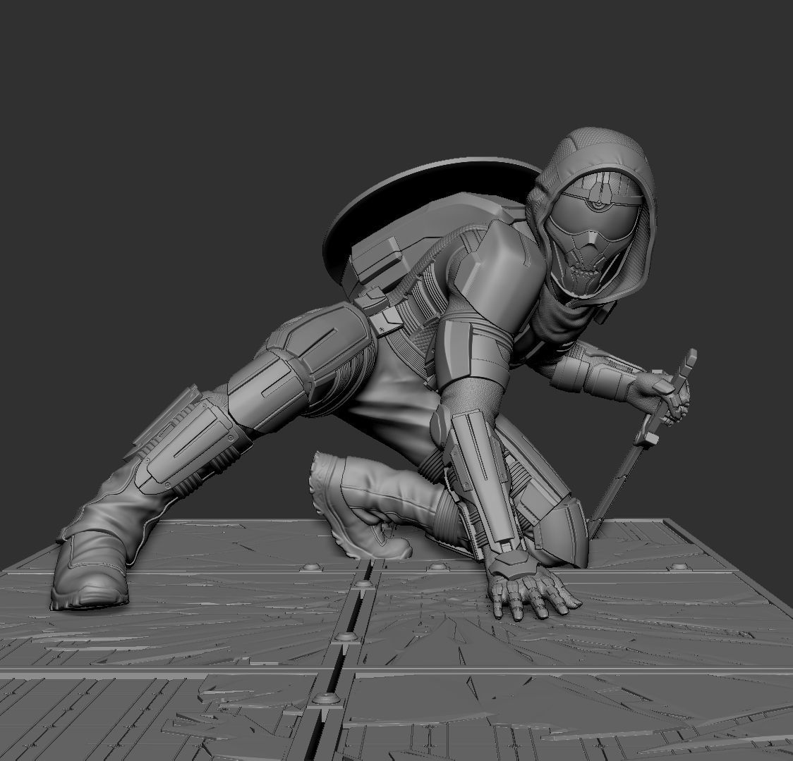 Black Widow vs Taskmaster Diorama 3D model 3D printable | CGTrader