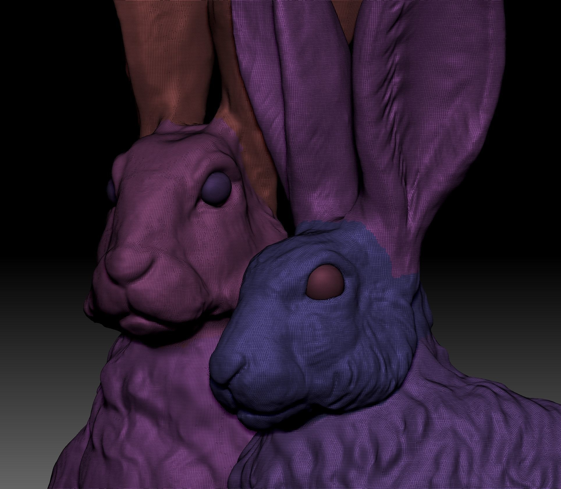 rabbit rabbits 3D model 3D printable | CGTrader