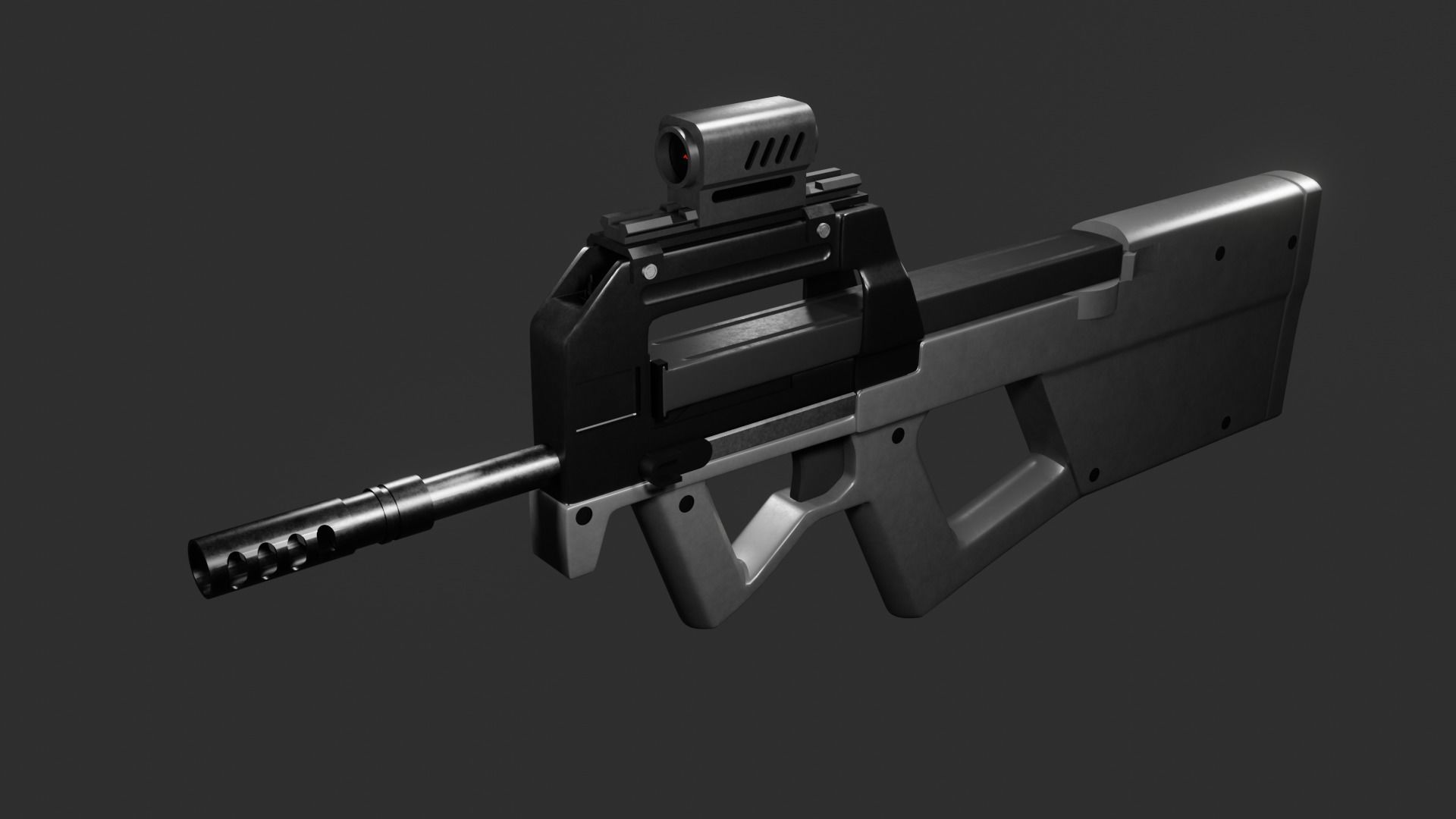 Naudaff P90 SMG 3D model | CGTrader