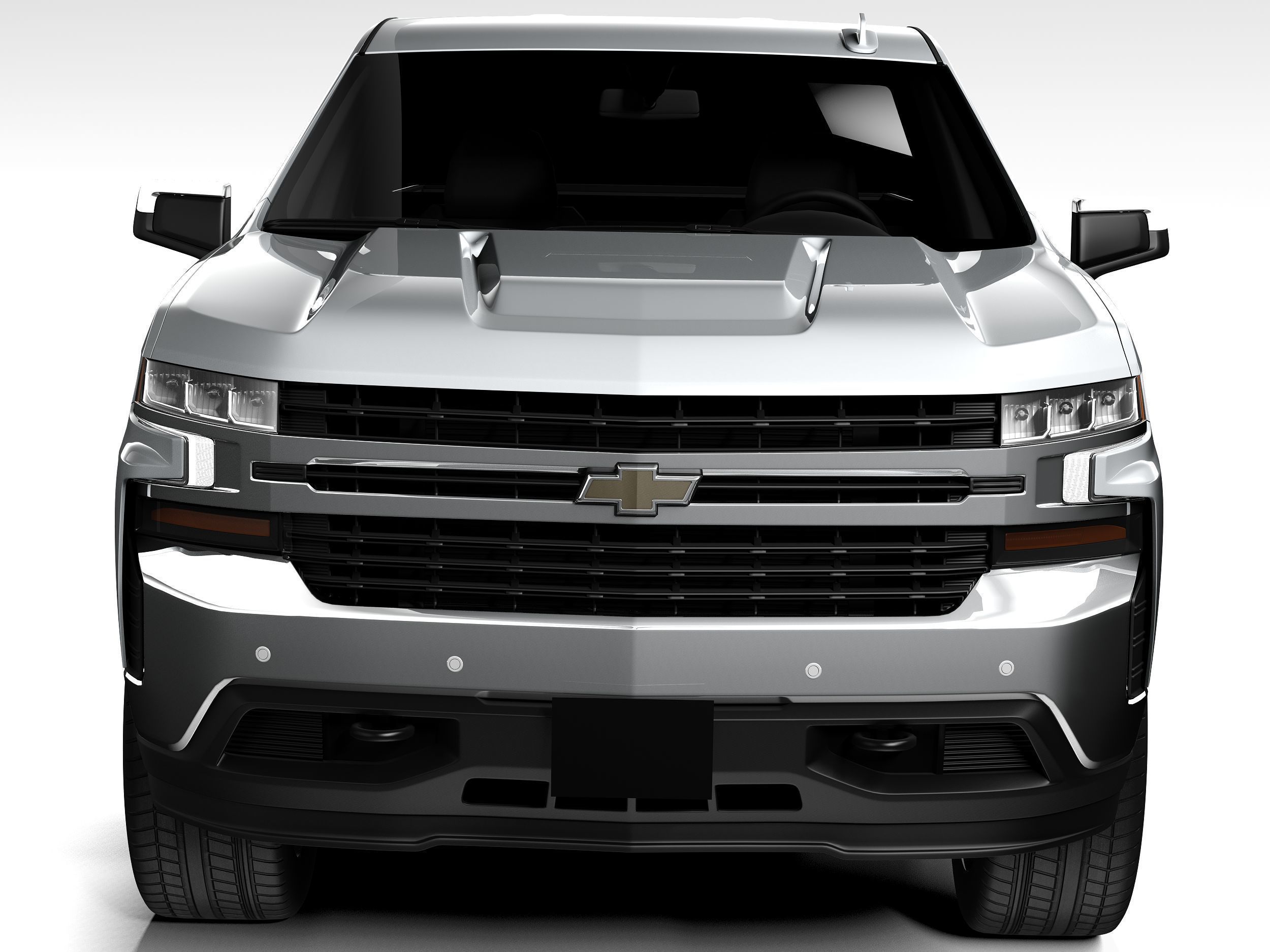 Chevrolet Silverado 1500 LT regular cab 2019 3D model | CGTrader