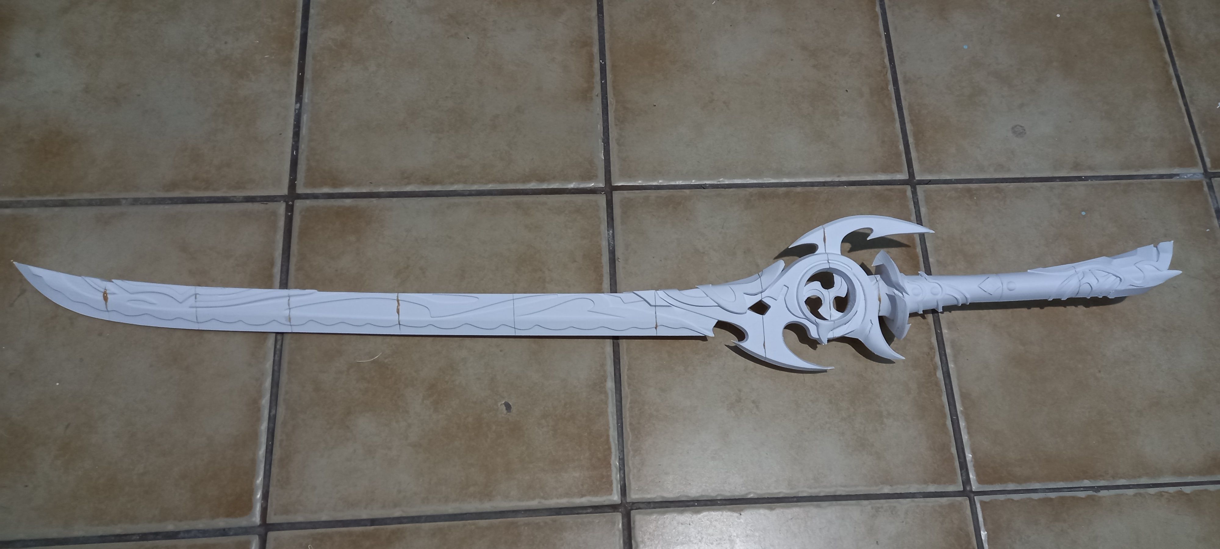 Genshin Impact Mistsplitter Reforged Sword 3D model 3D printable | CGTrader
