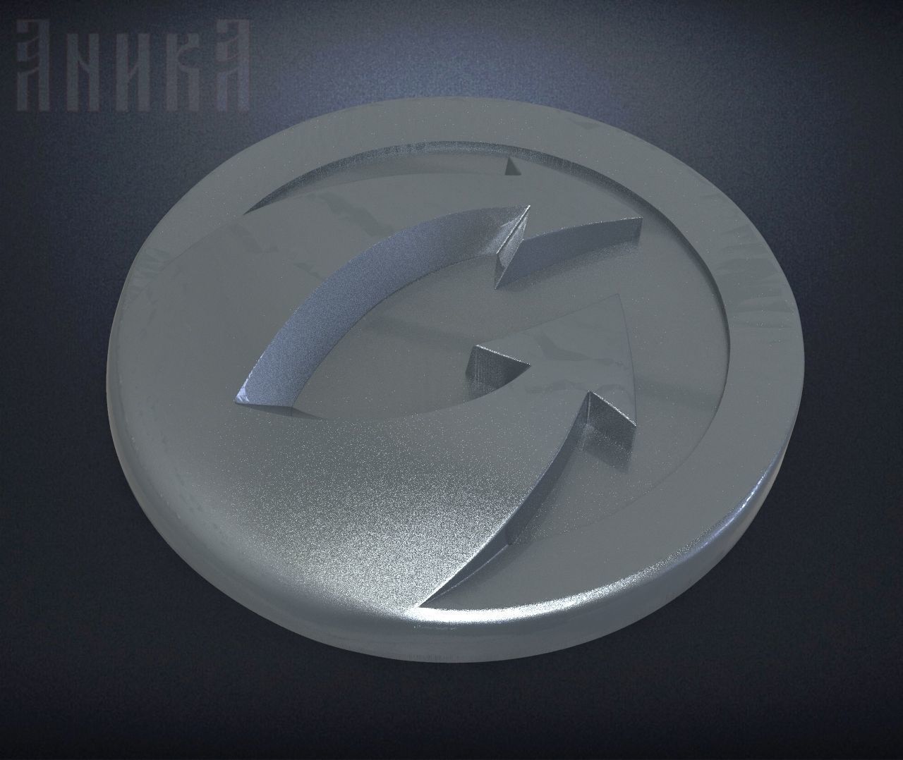 Icon Direction of impact 3D model 3D printable | CGTrader