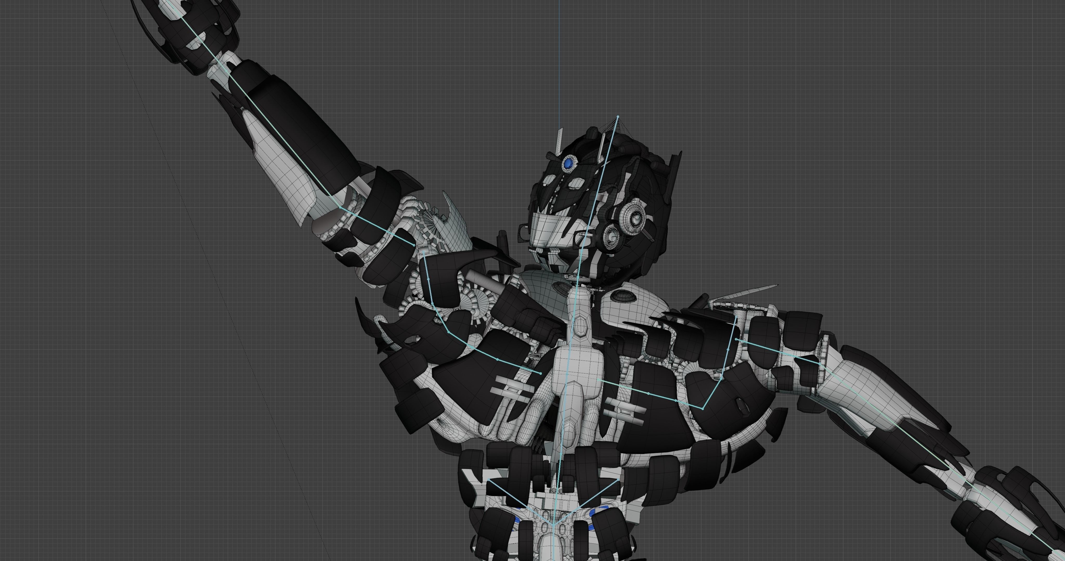 transformer cyborgs and robots in movie transformers 3D model rigged ...