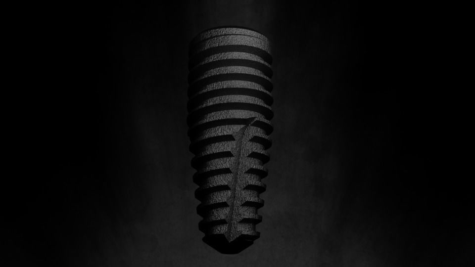 Dental implant Tapered geometry and morse taper connection 3D model ...