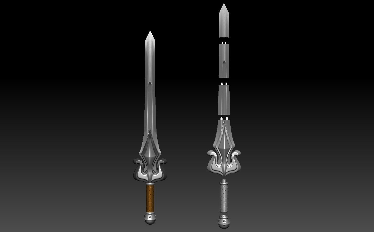 The Power Sword - Real Size - Heman Netflix Version 3D model 3D ...