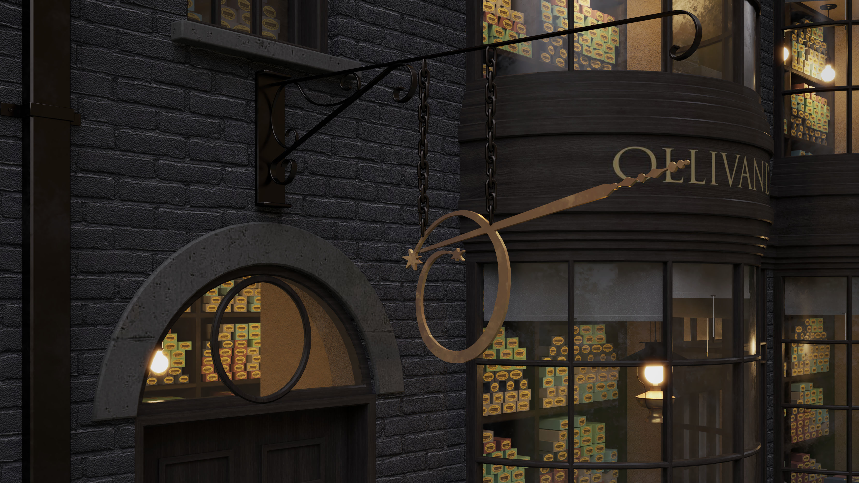 Ollivanders Wand Shop from Harry Potter 3D model | CGTrader