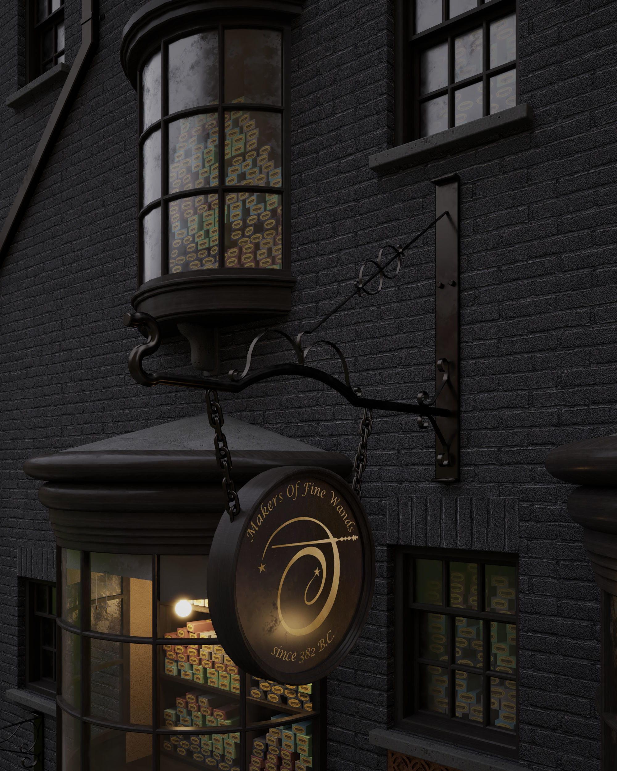 Ollivanders Wand Shop from Harry Potter 3D model | CGTrader