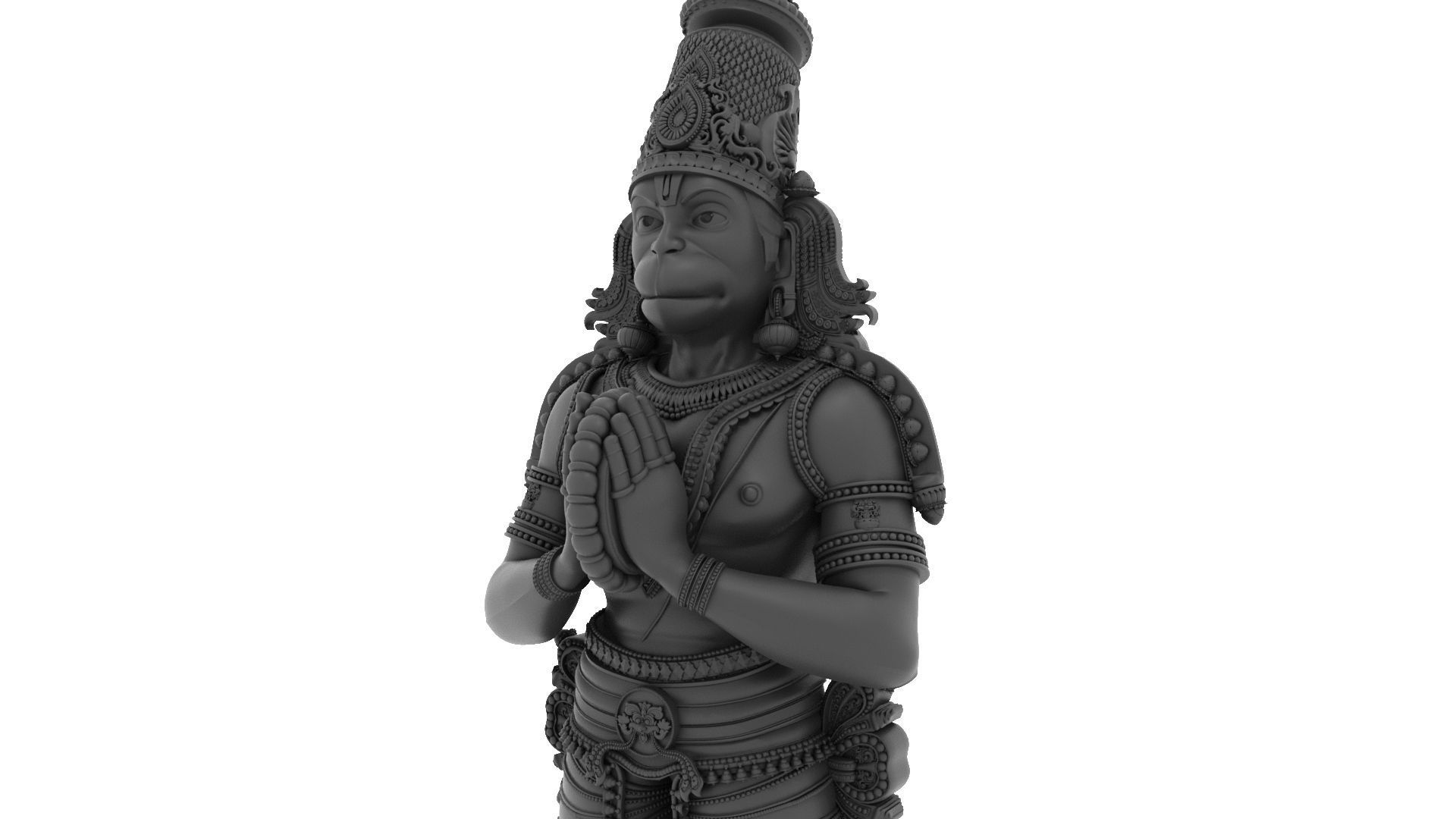 god hanuman statue 3D model | CGTrader