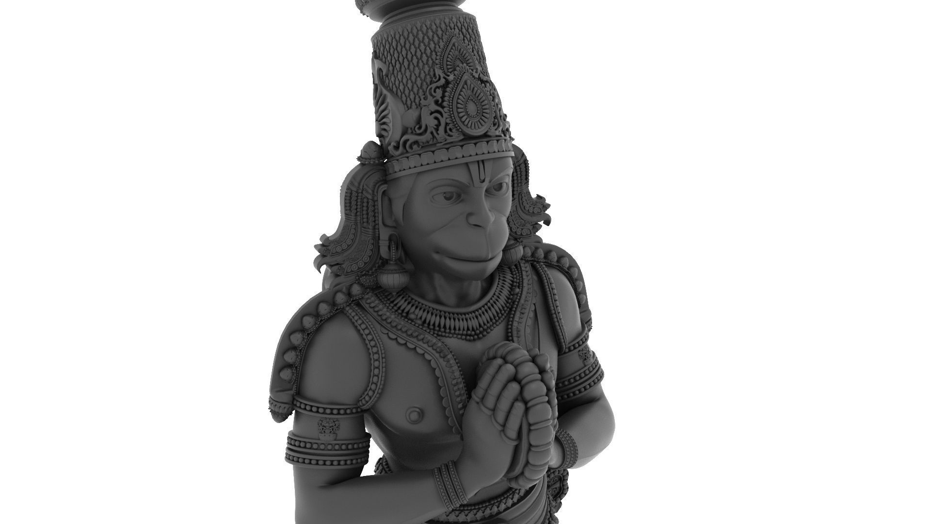 god hanuman statue 3D model | CGTrader