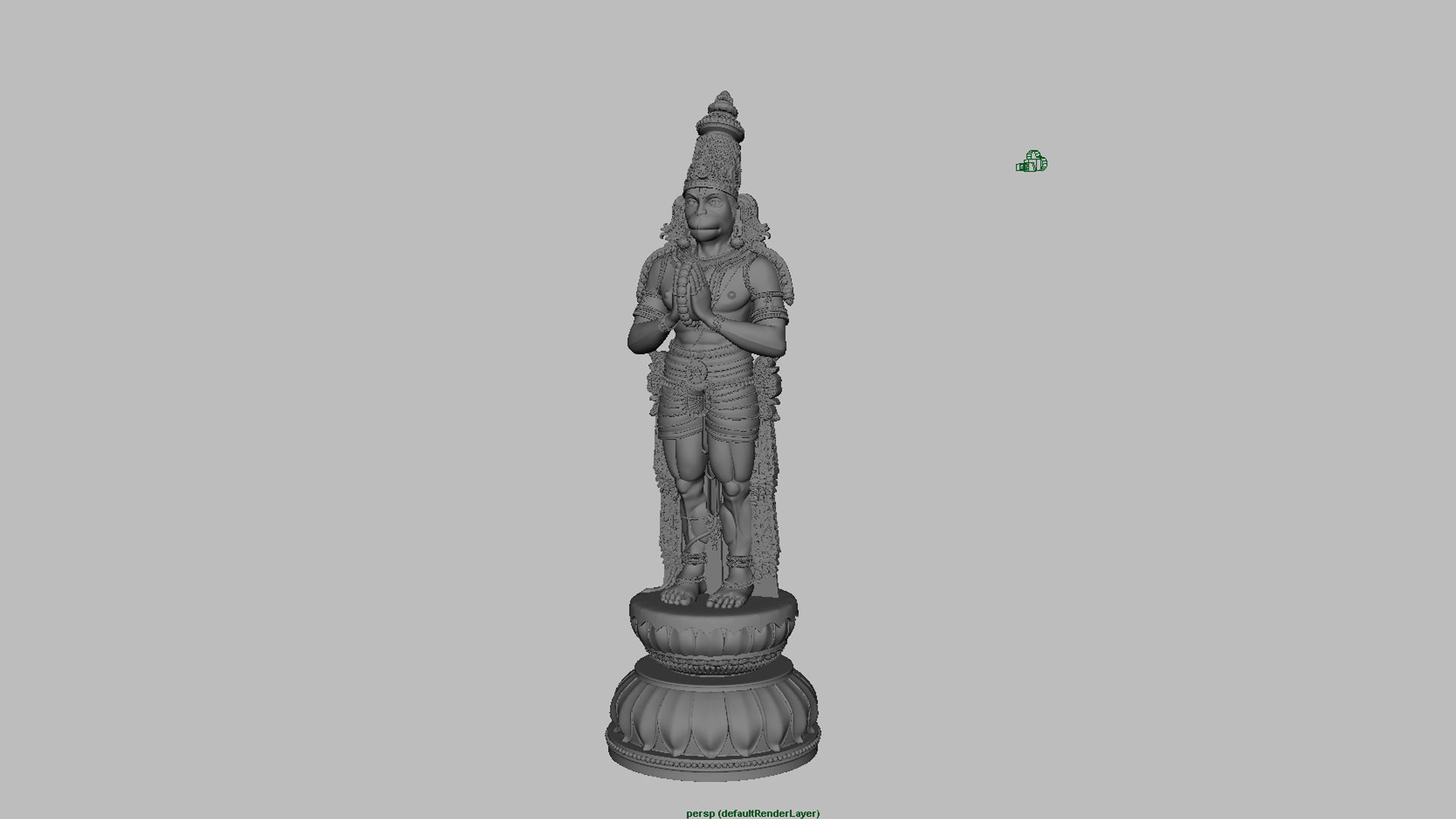 god hanuman statue 3D model | CGTrader