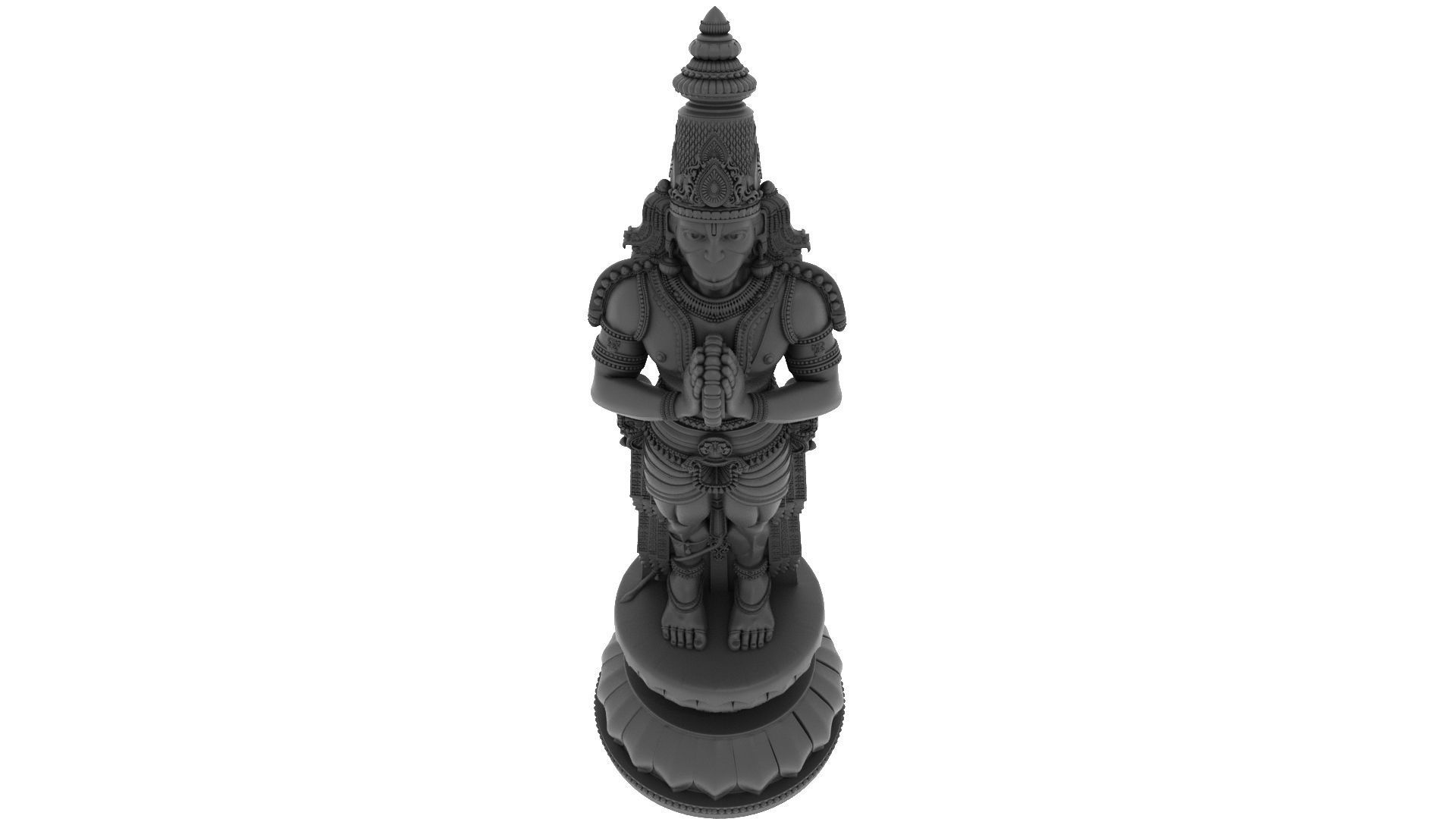 god hanuman statue 3D model | CGTrader