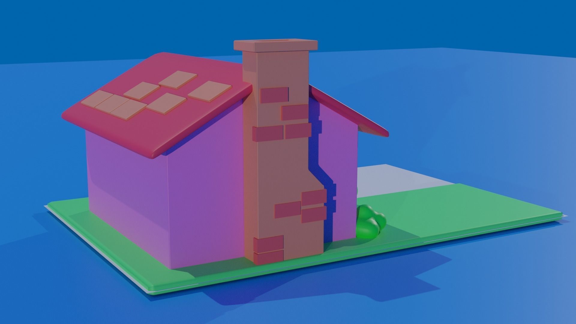 3D model 3D Cute Cartoon House VR / AR / low-poly | CGTrader