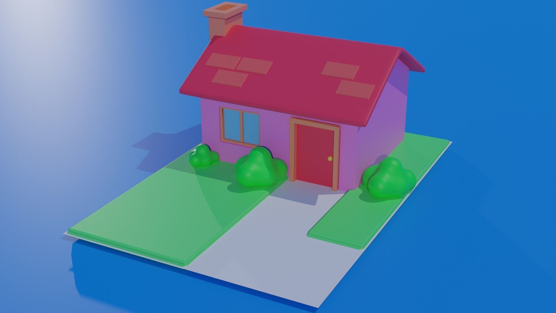 3D model 3D Cute Cartoon House VR / AR / low-poly | CGTrader