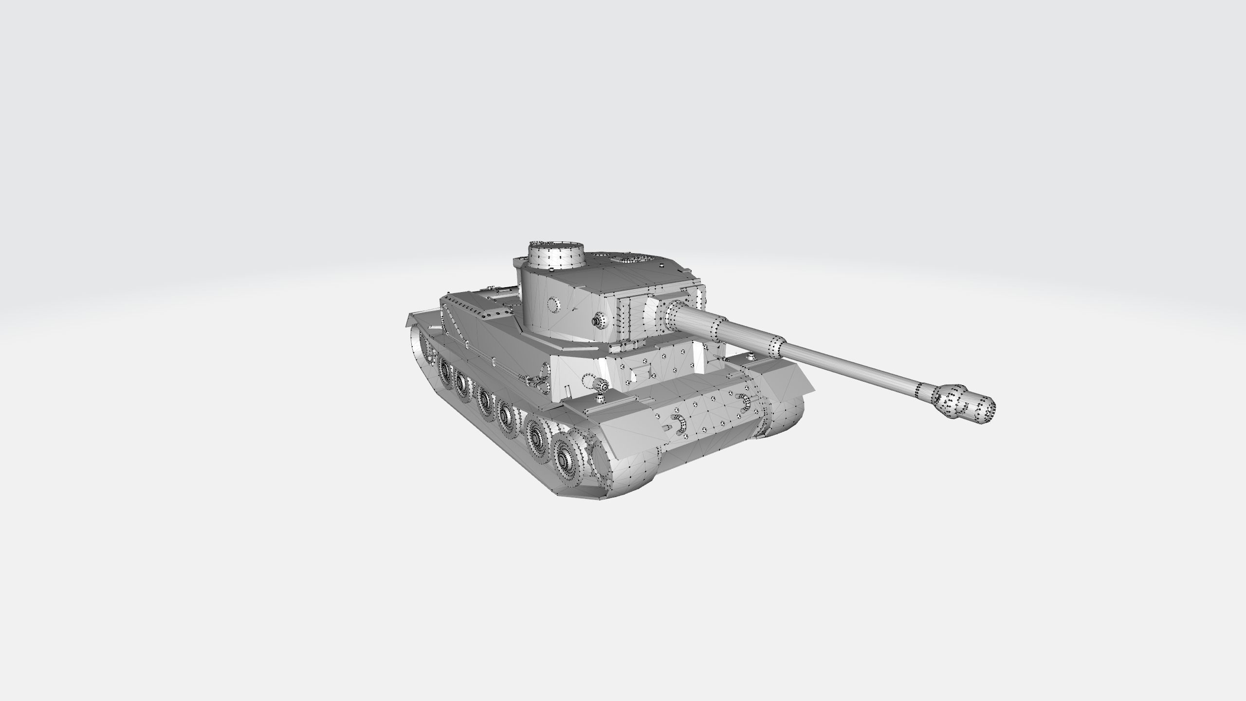 3D model Tank Tiger P 3D model VR / AR / low-poly | CGTrader