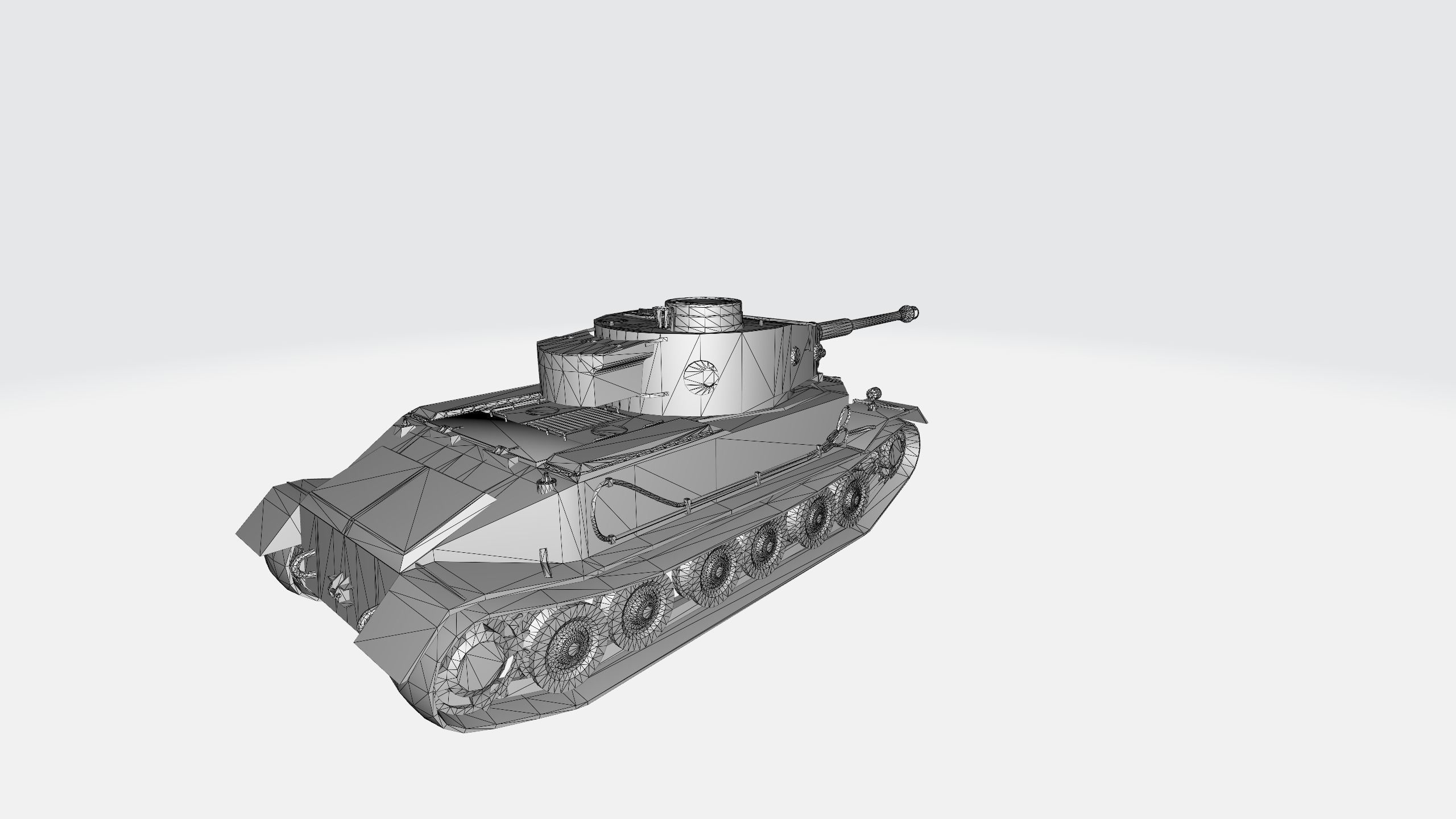 3D model Tank Tiger P 3D model VR / AR / low-poly | CGTrader