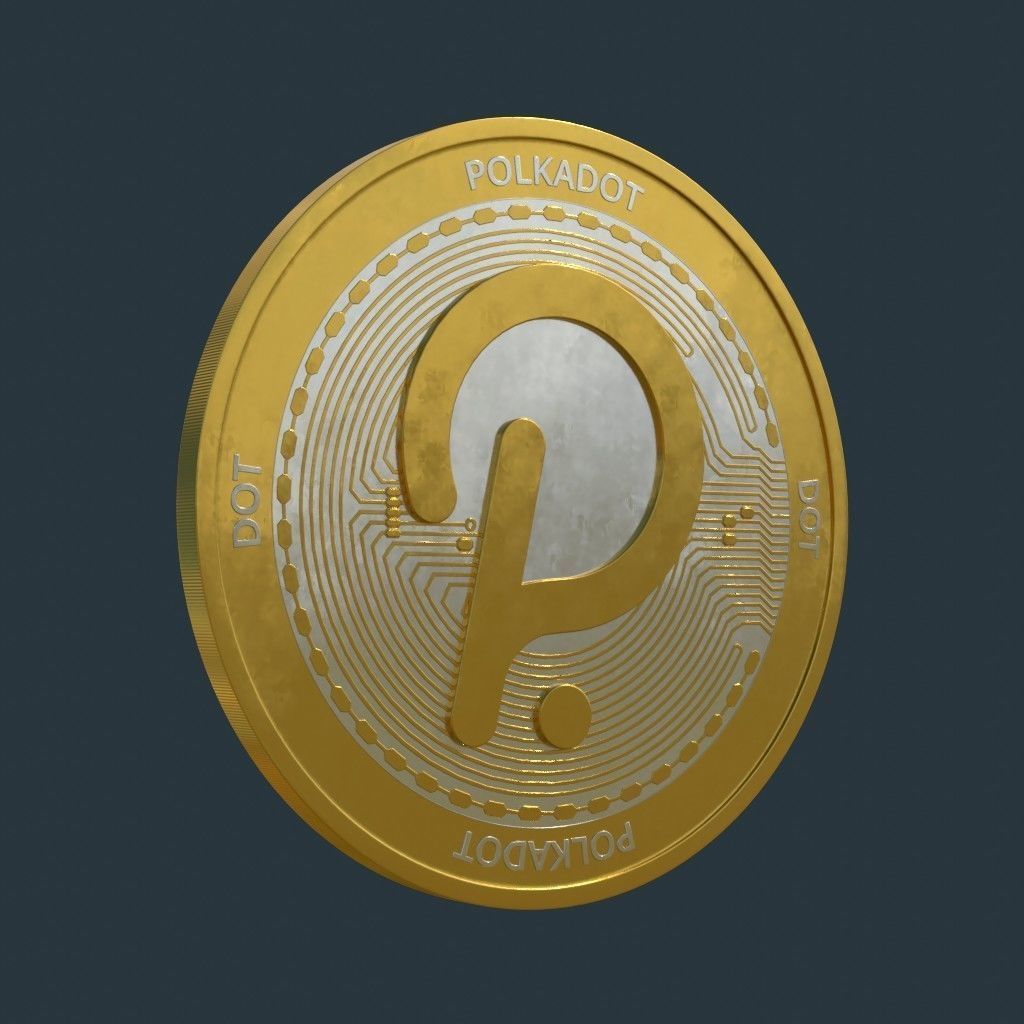 Polkadot DOT - Cryptocurrency Coin 3D model | CGTrader