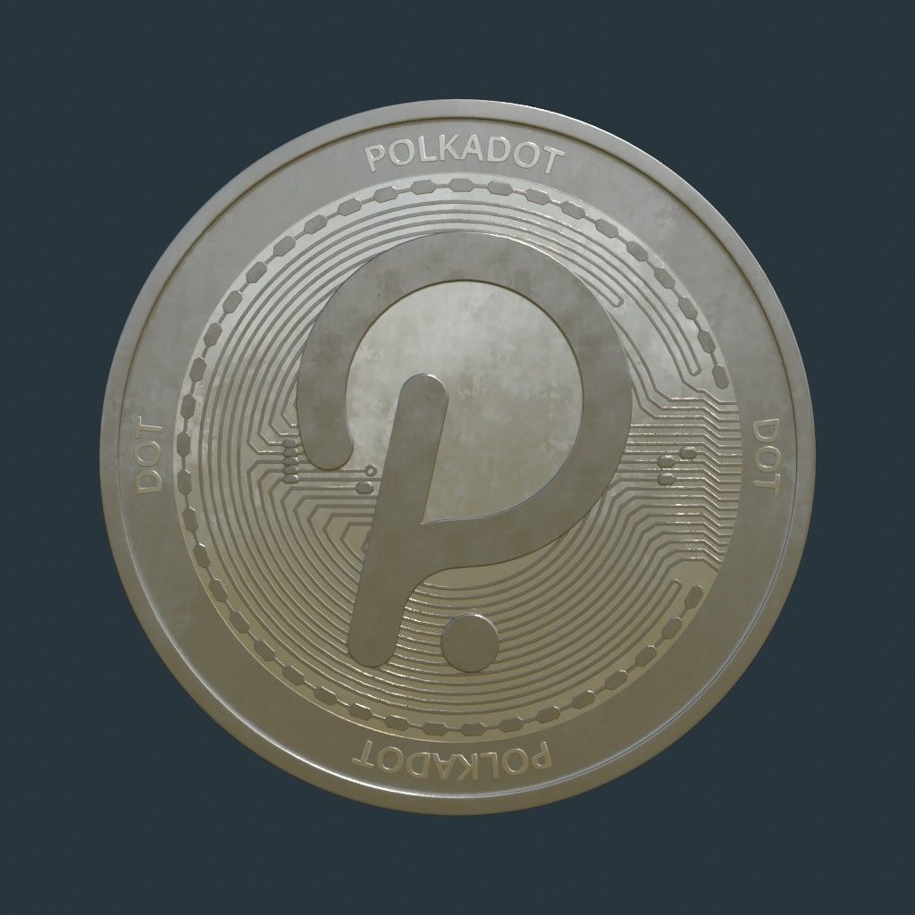 Polkadot DOT - Cryptocurrency Coin 3D model | CGTrader