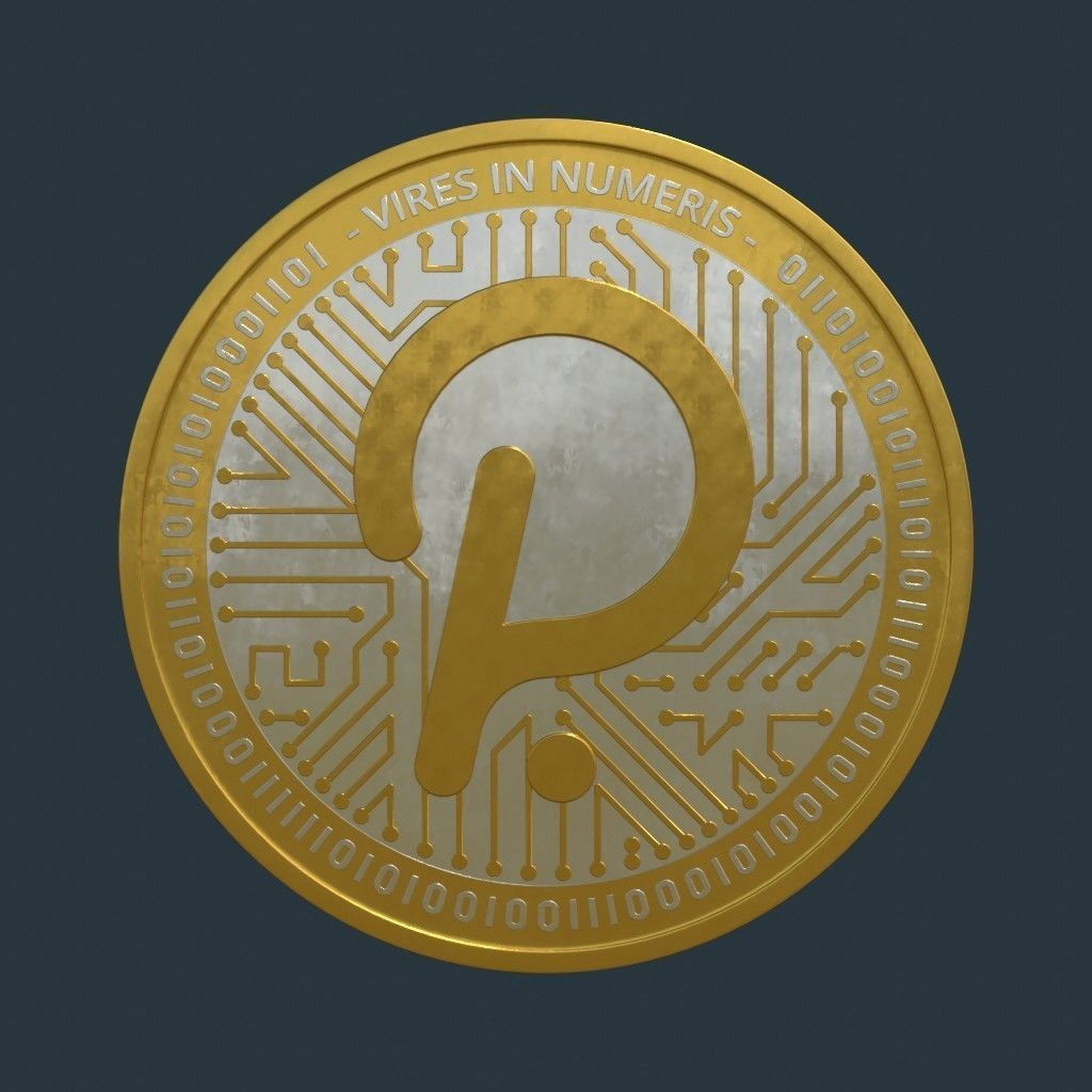 Polkadot DOT - Cryptocurrency Coin 3D model | CGTrader