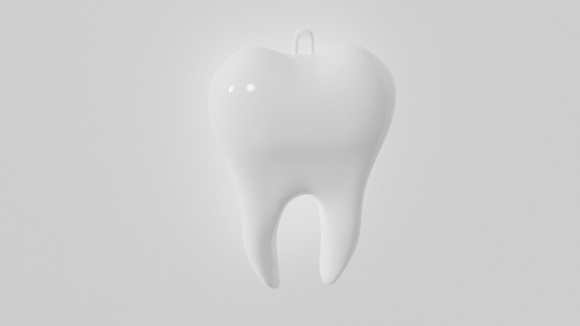 tooth keychain 3D model 3D printable | CGTrader