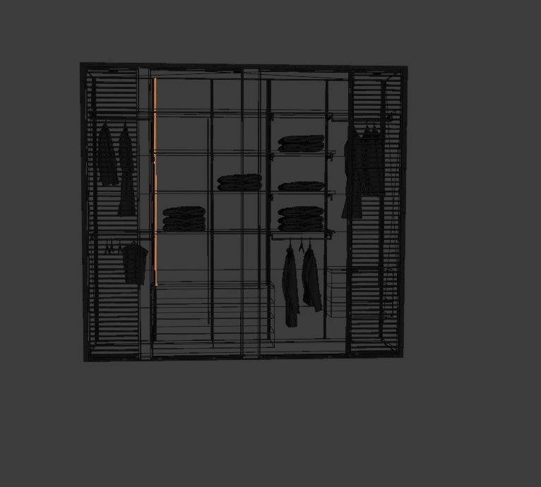 storage gun cabinet free 3D model | CGTrader