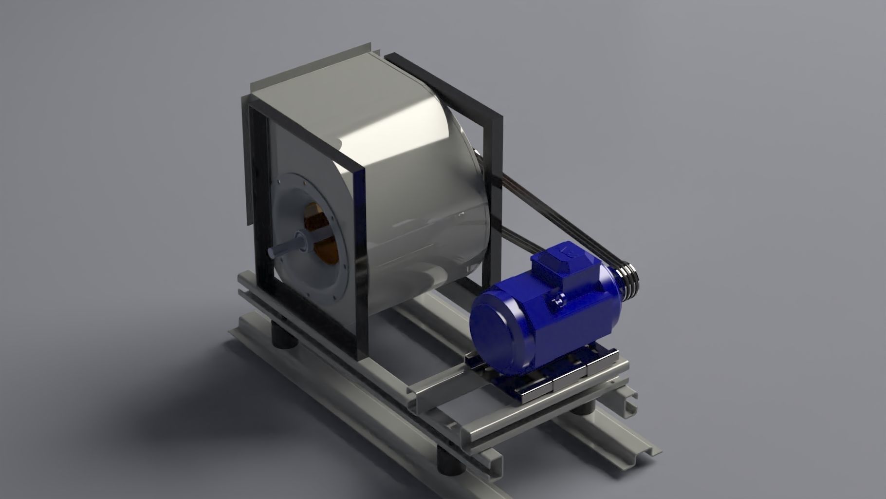 3D model Fan with Belt Pulley Motor VR / AR / low-poly | CGTrader