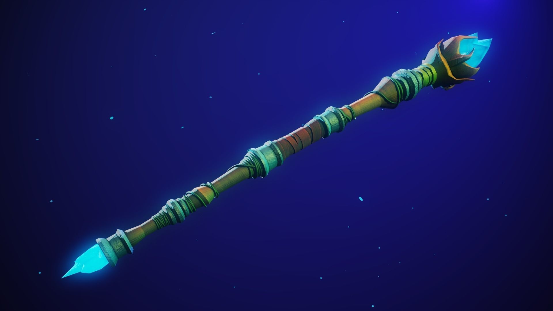 3D model Magic Staff Stylized VR / AR / low-poly | CGTrader