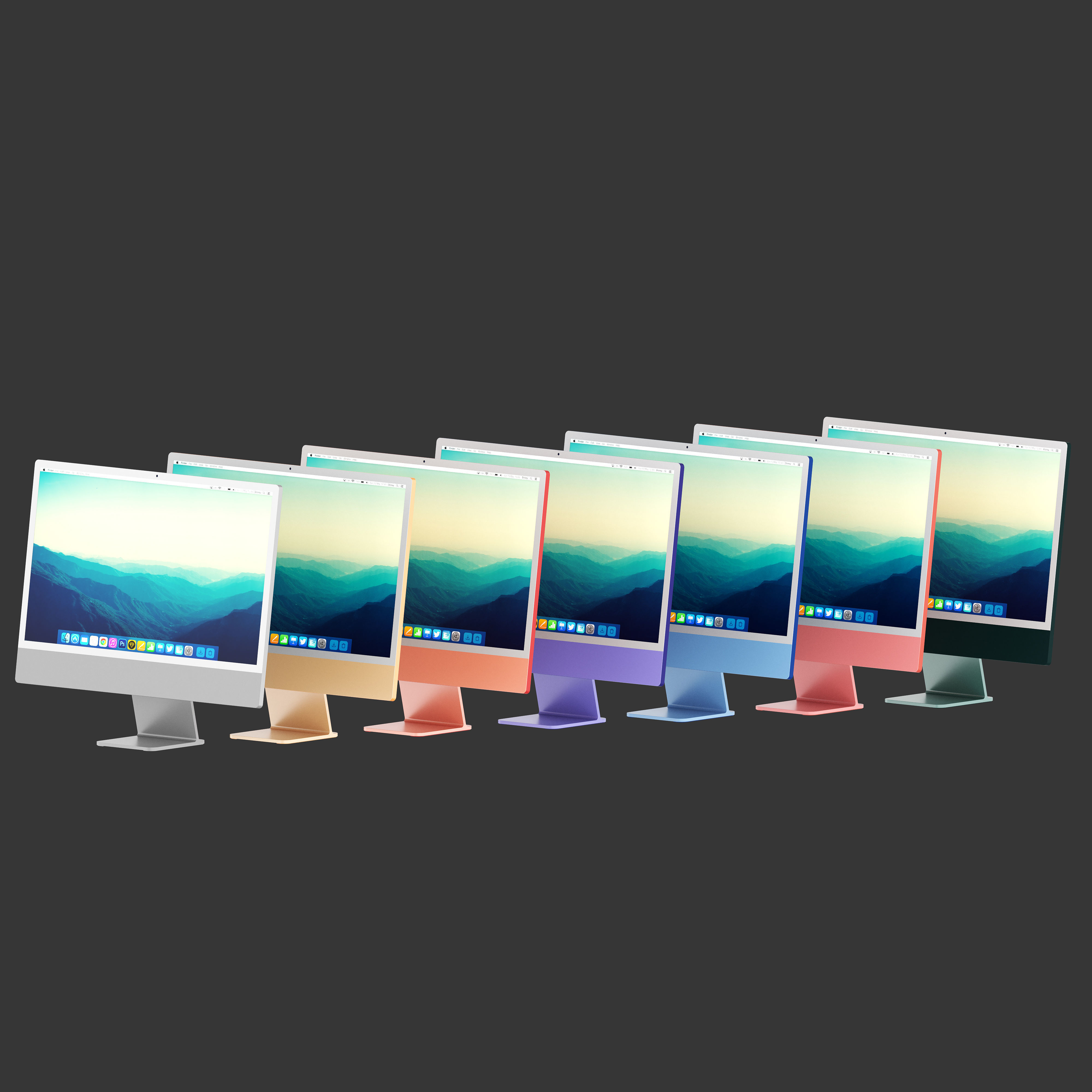 iMac 24 - 2021 3D model | CGTrader