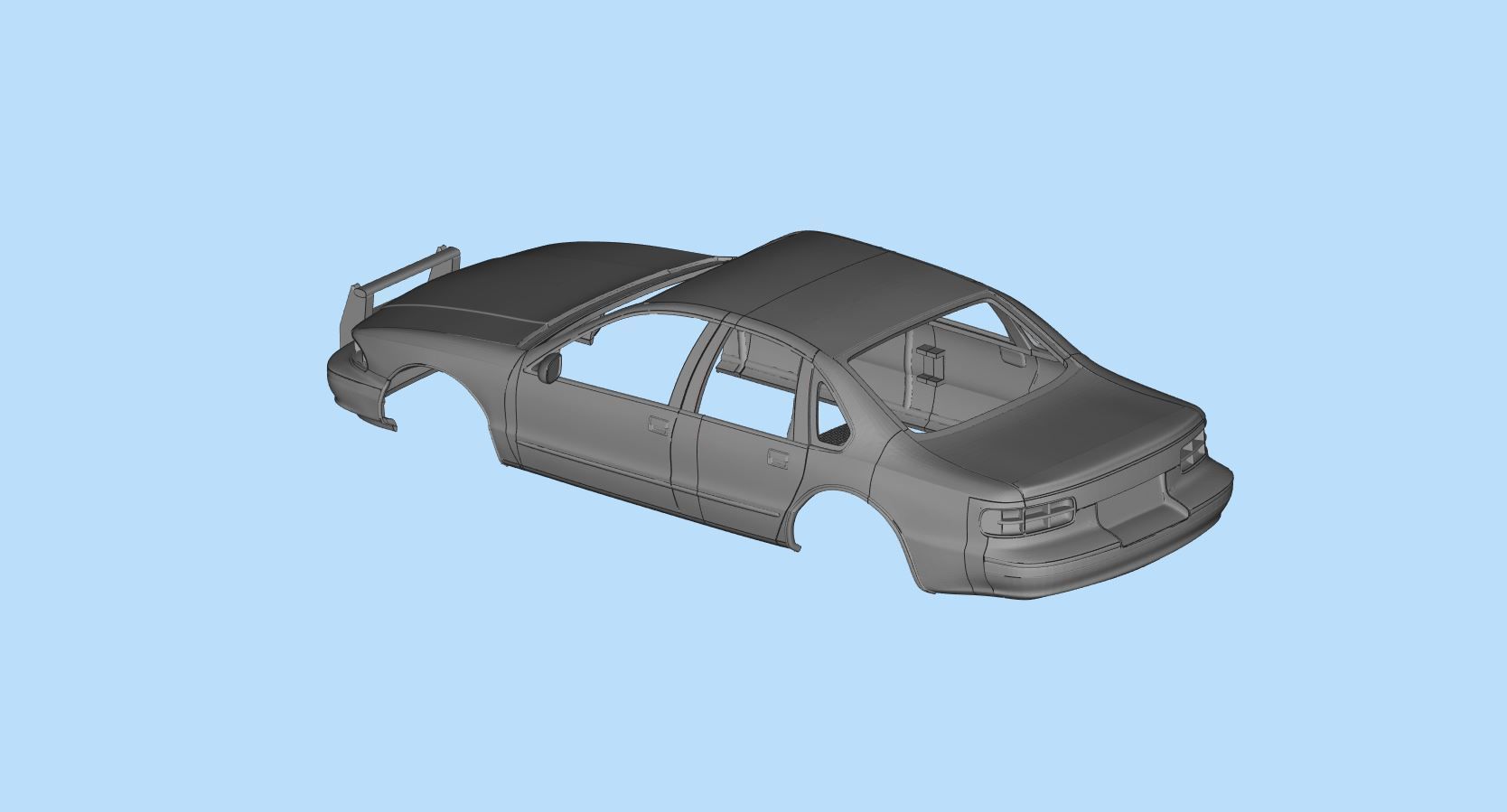 STL printable rc cars body Chevy Impala SS and Bonus 3D model 3D ...