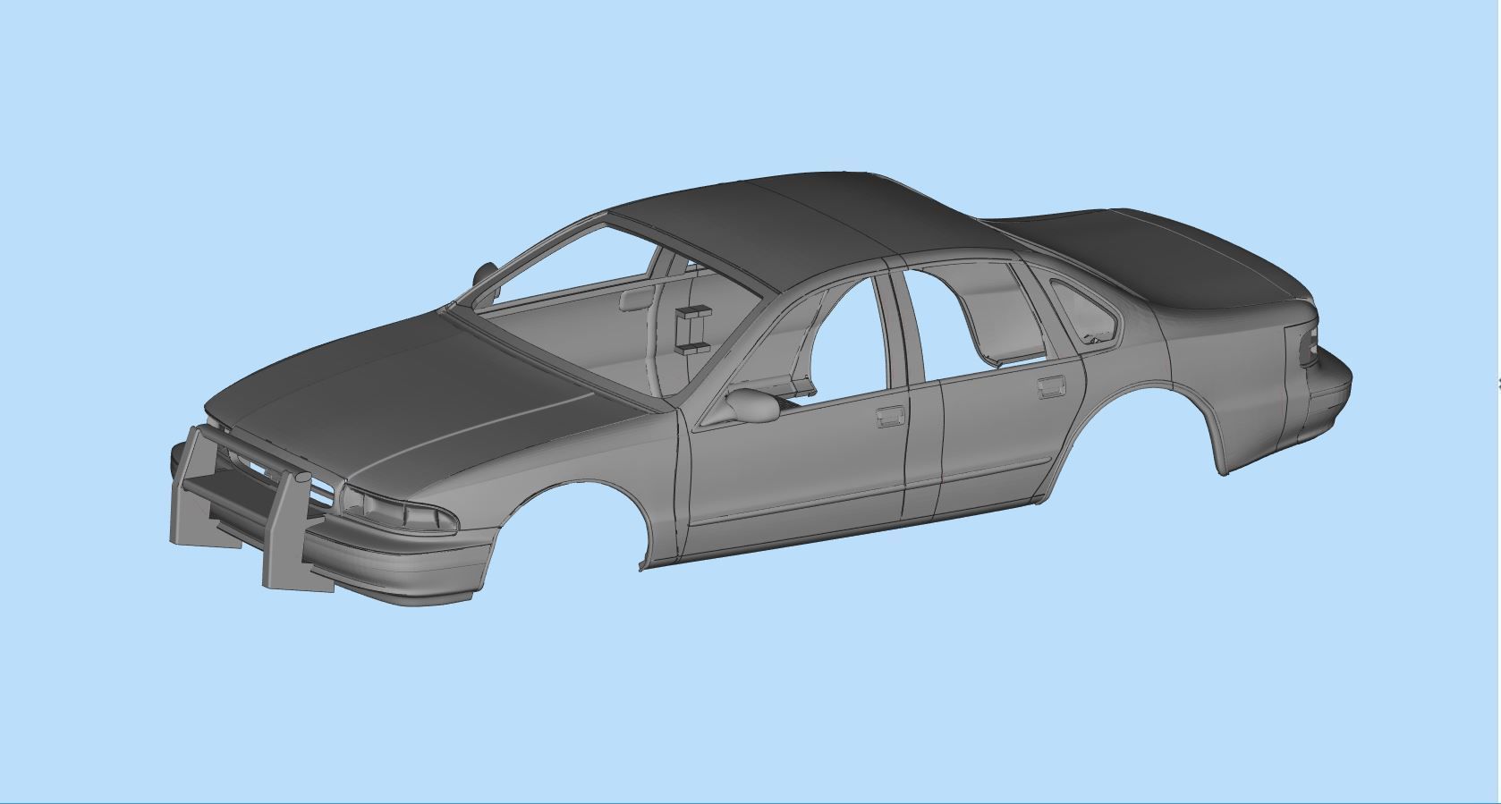 STL printable rc cars body Chevy Impala SS and Bonus 3D model 3D ...