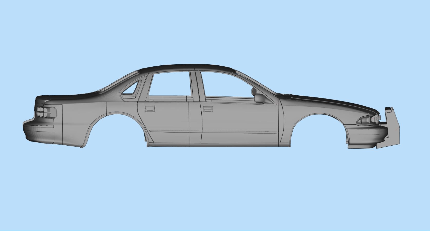 STL printable rc cars body Chevy Impala SS and Bonus 3D model 3D ...