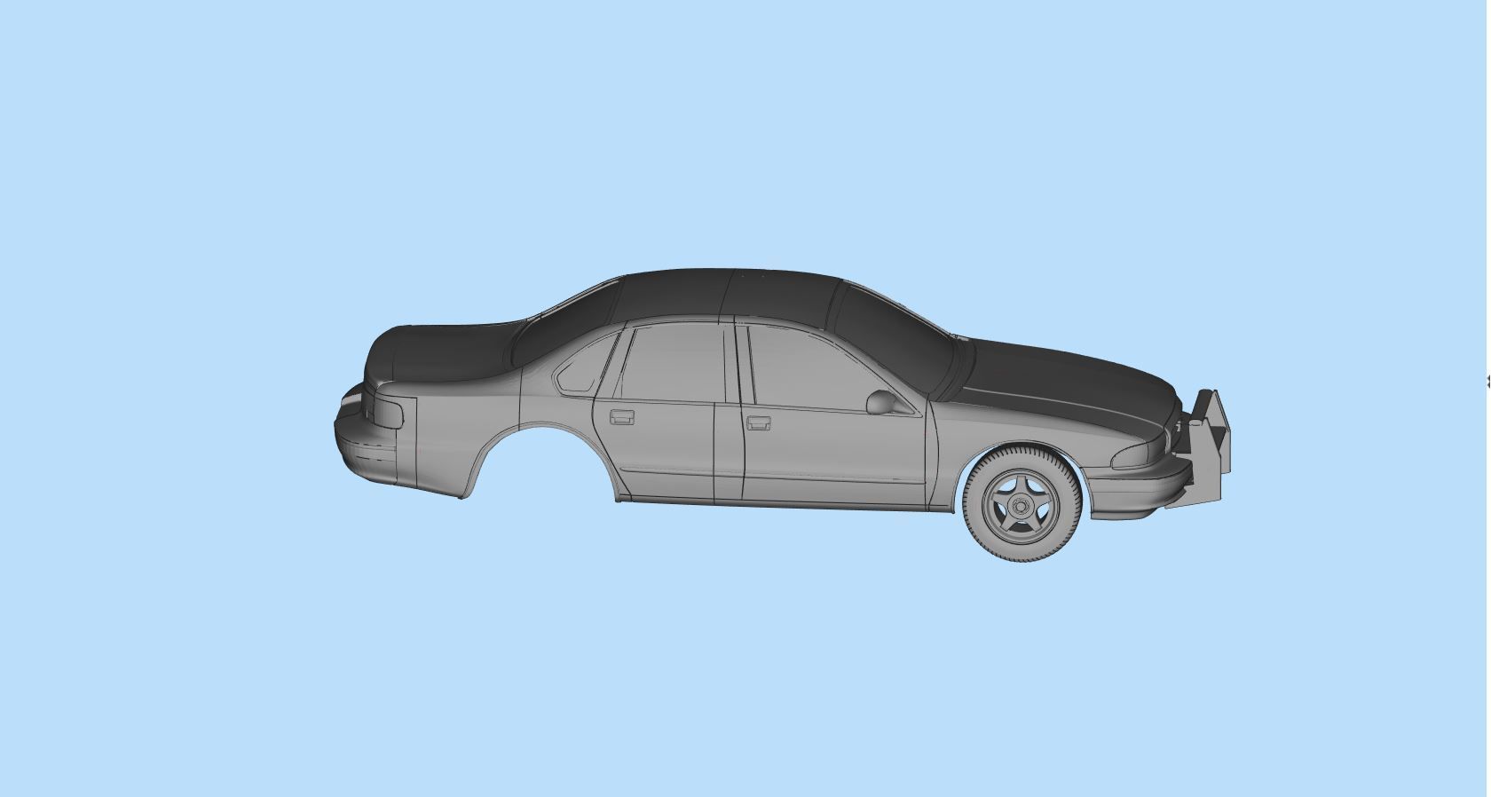 STL printable rc cars body Chevy Impala SS and Bonus 3D model 3D ...