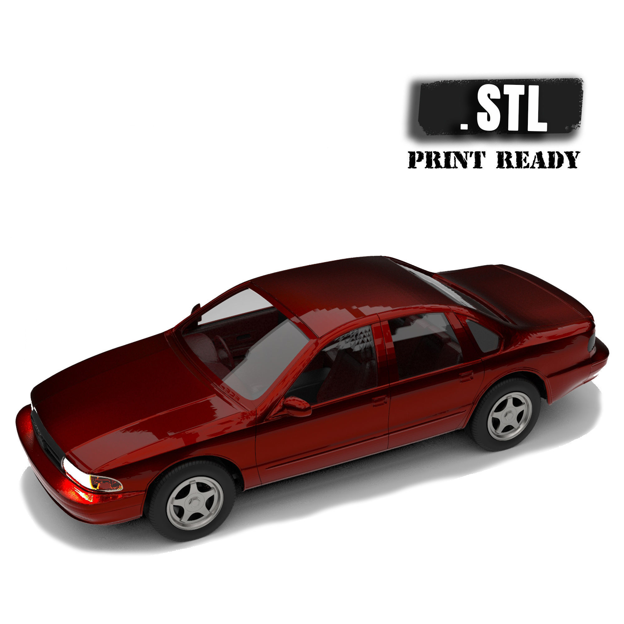 STL printable rc cars body Chevy Impala SS and Bonus 3D model 3D ...