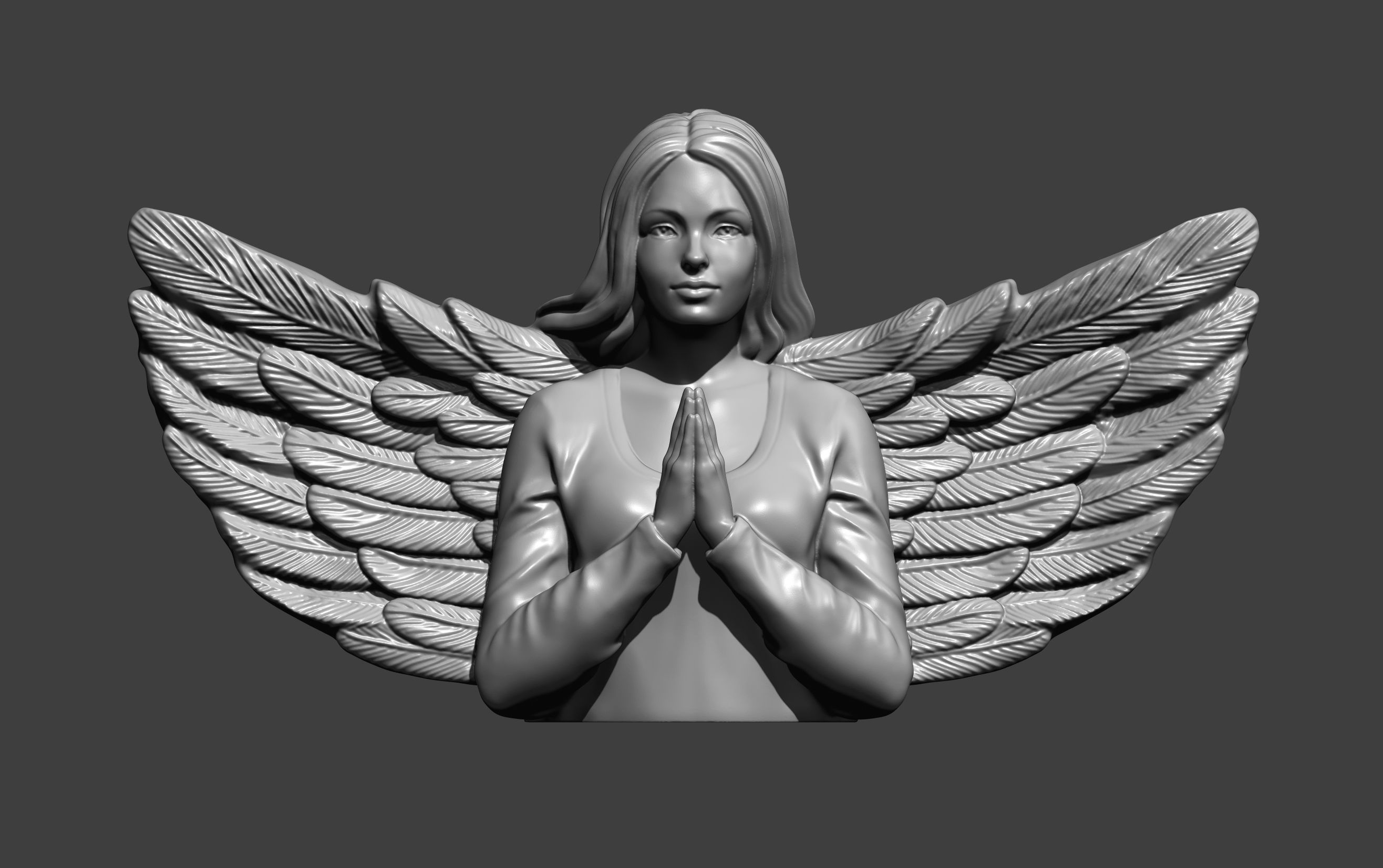 Angel 3D print model golden 3D model 3D printable | CGTrader