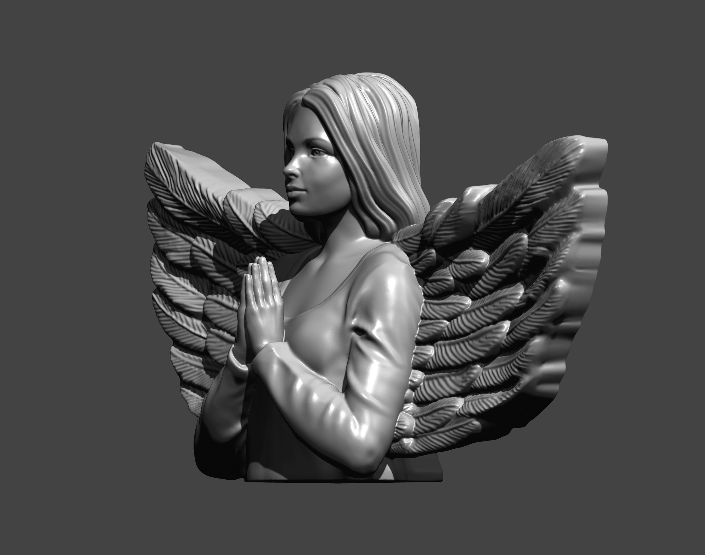 Angel 3D print model golden 3D model 3D printable | CGTrader