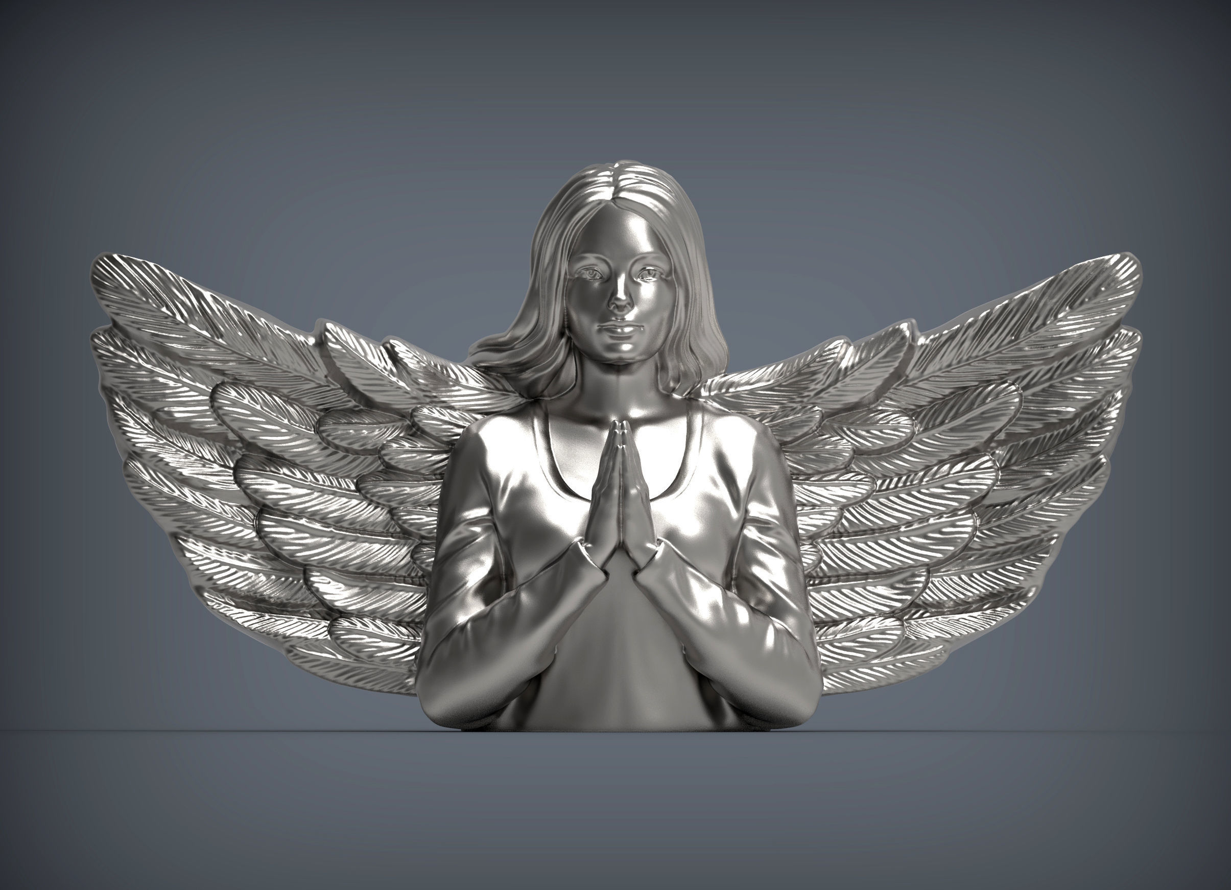 Angel 3D print model golden 3D model 3D printable | CGTrader