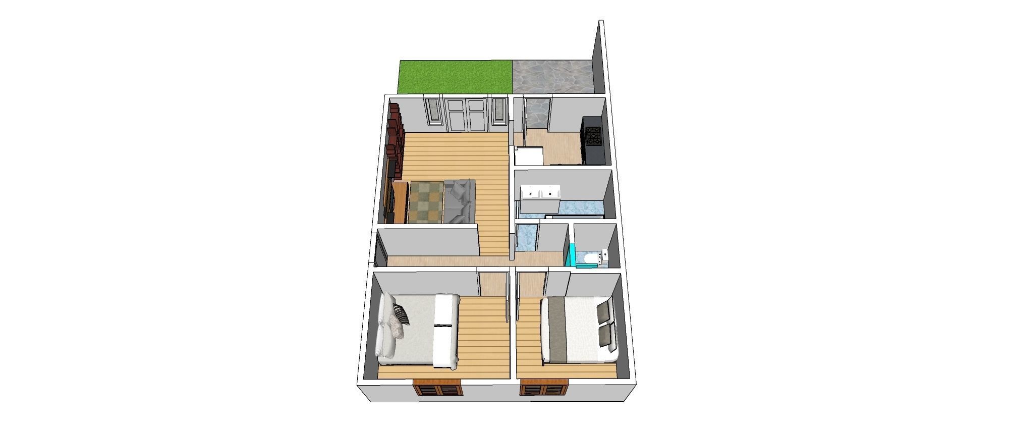 House - Floor Plan 3D 3D model 3D printable | CGTrader