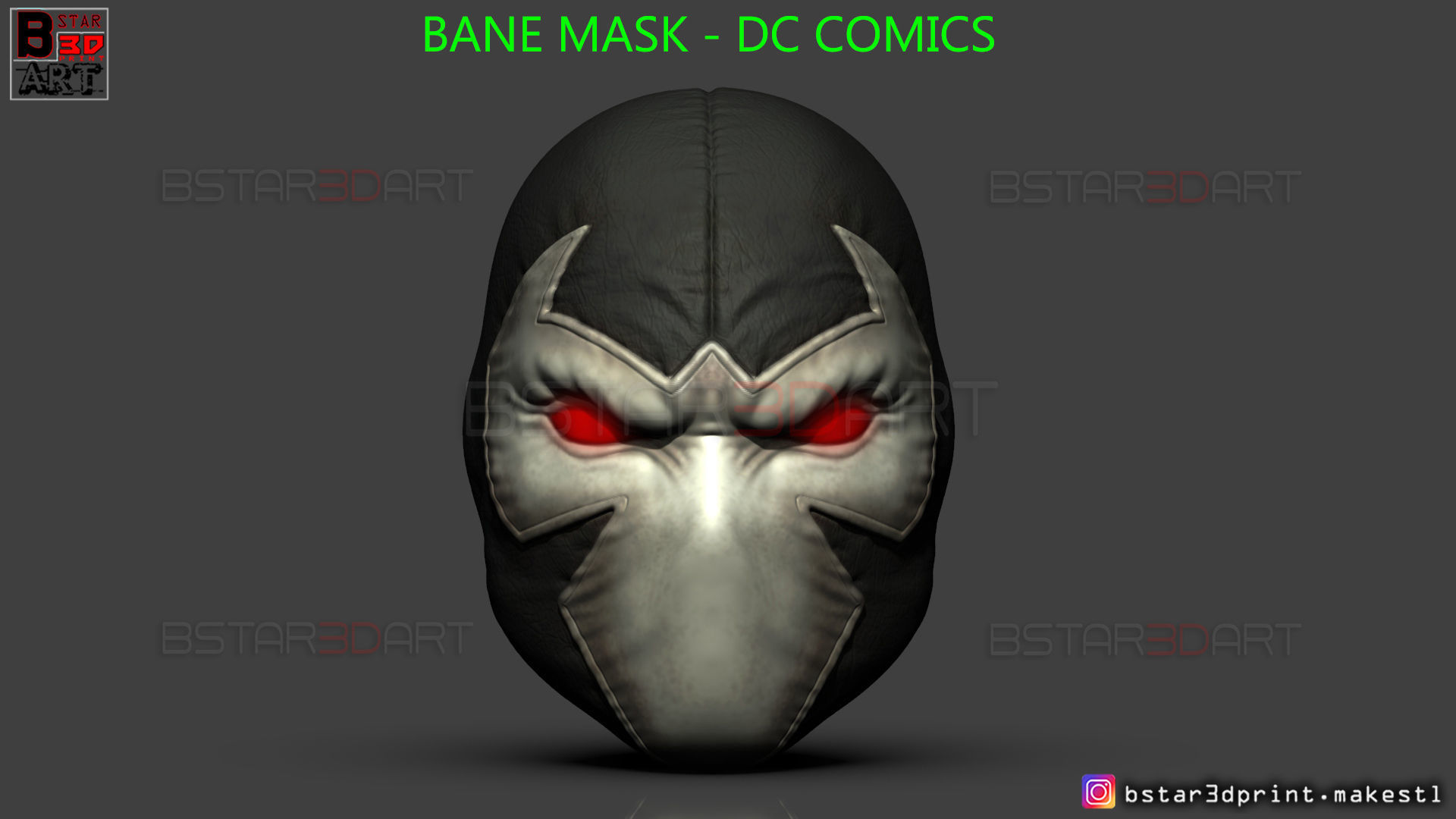Bane Mask - DC comics 3D model 3D printable | CGTrader
