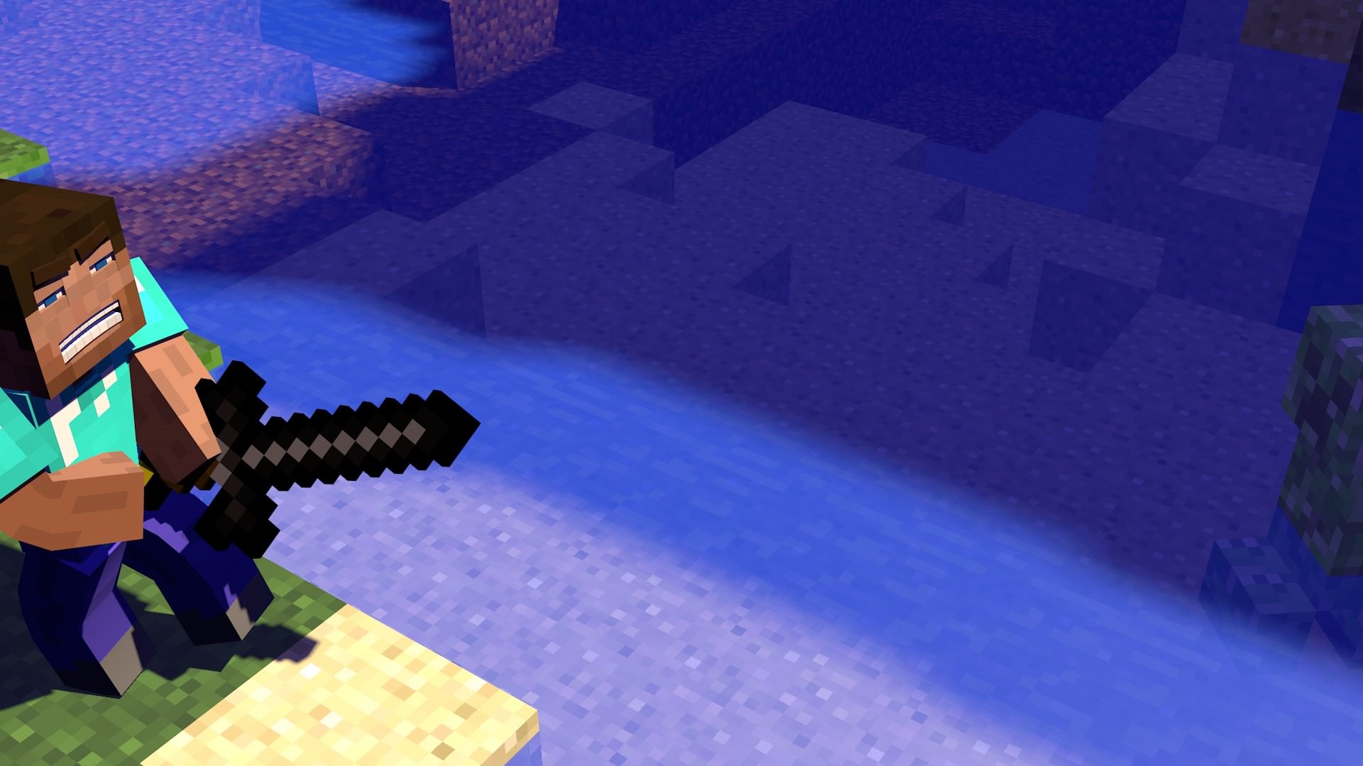 Sword and Pickaxe of Minecraft free 3D model | CGTrader